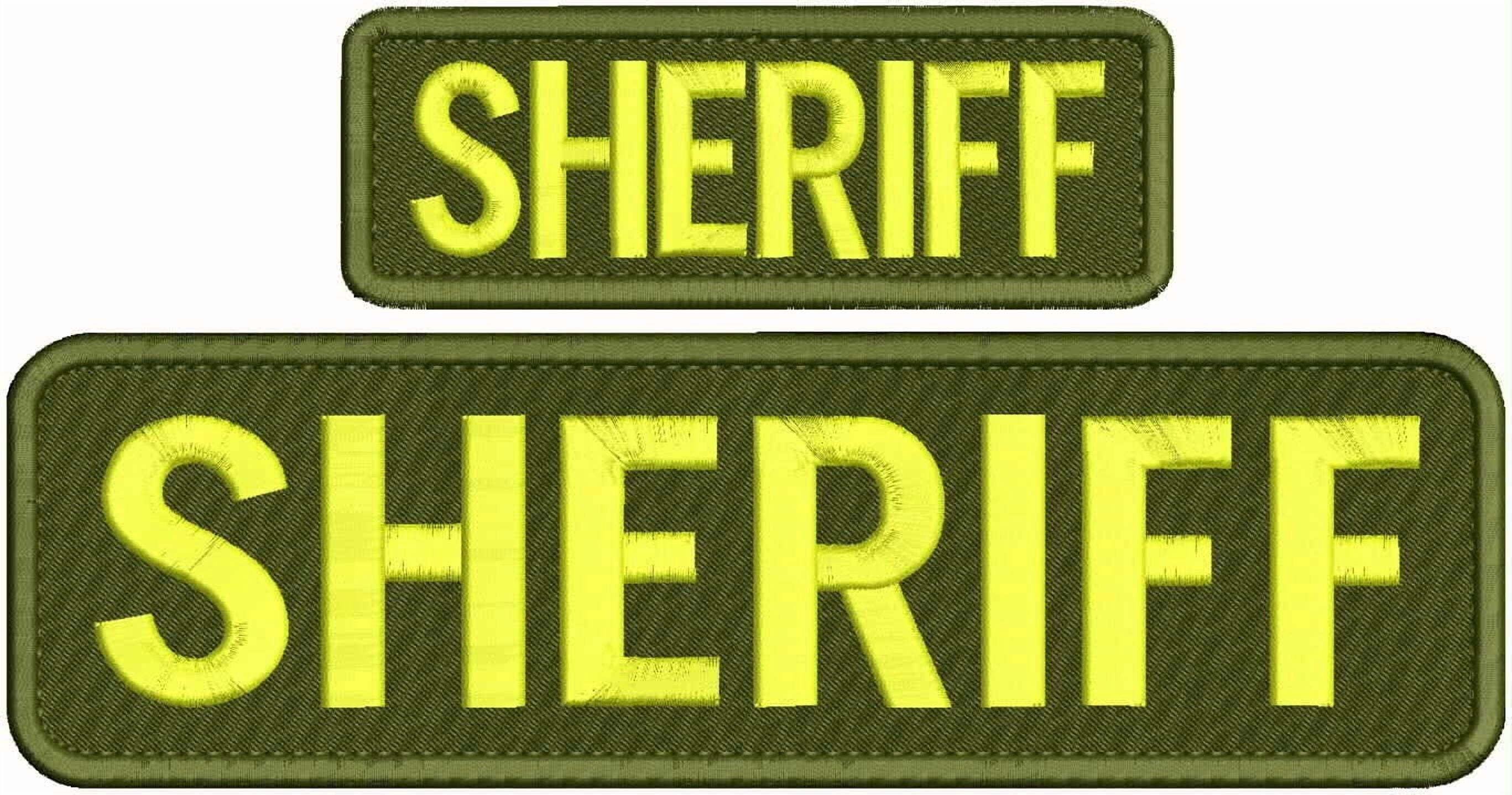 Special Patches Hook On Back Patches for Uniform for "Sheriff ...
