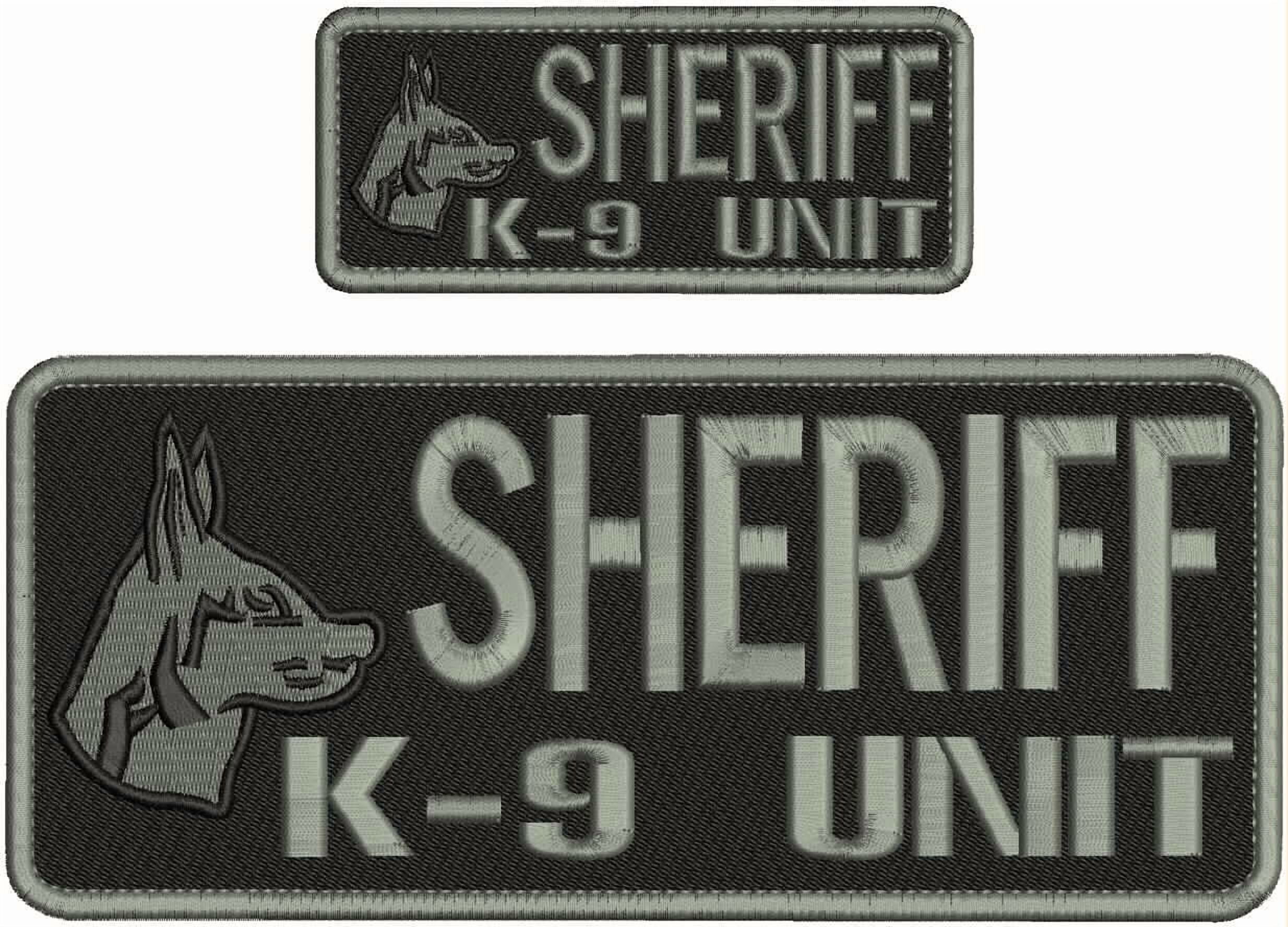 Special Patches Hook On Back Patches for Uniform for "Sheriff" K-9 Unit ...