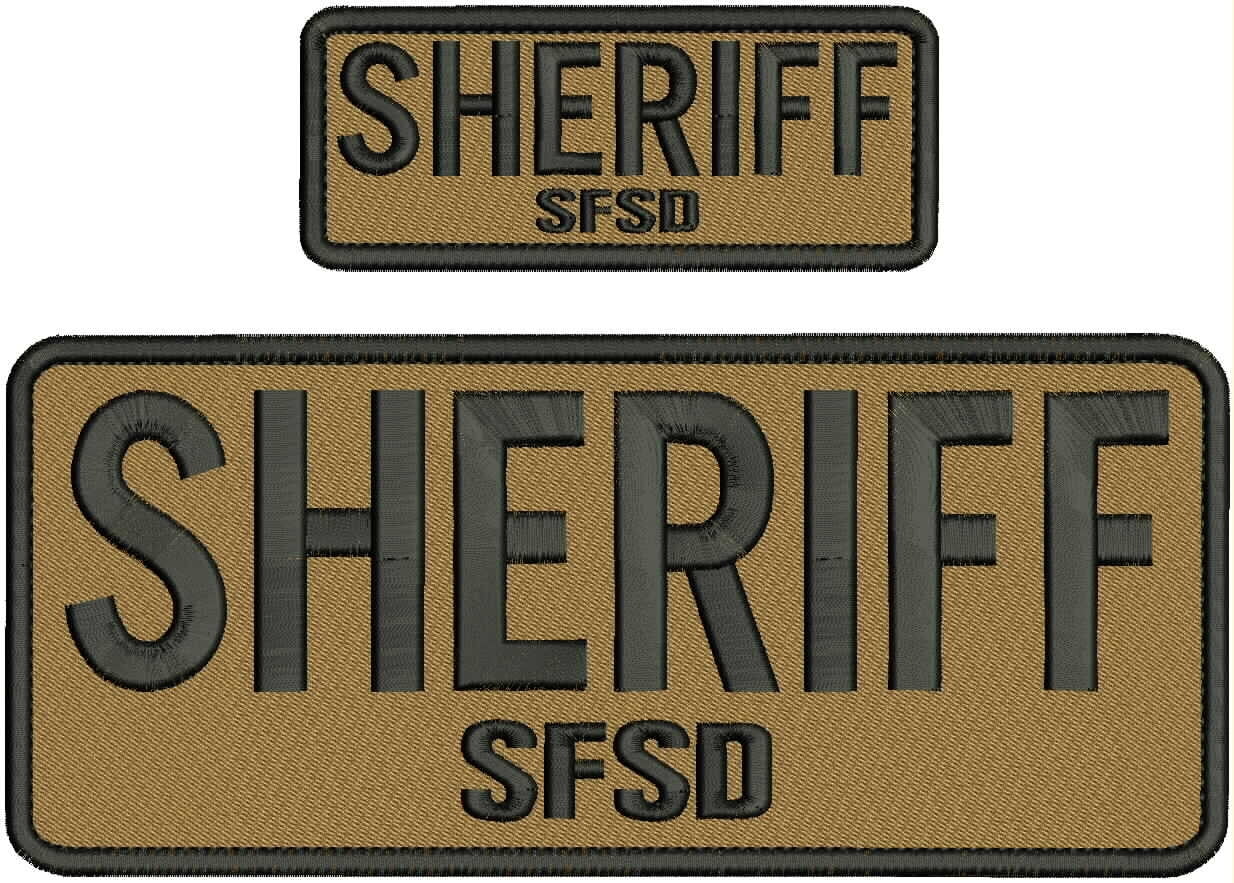 Special Patches Hook On Back Patches for Uniform for "Sheriff" S F S D ...