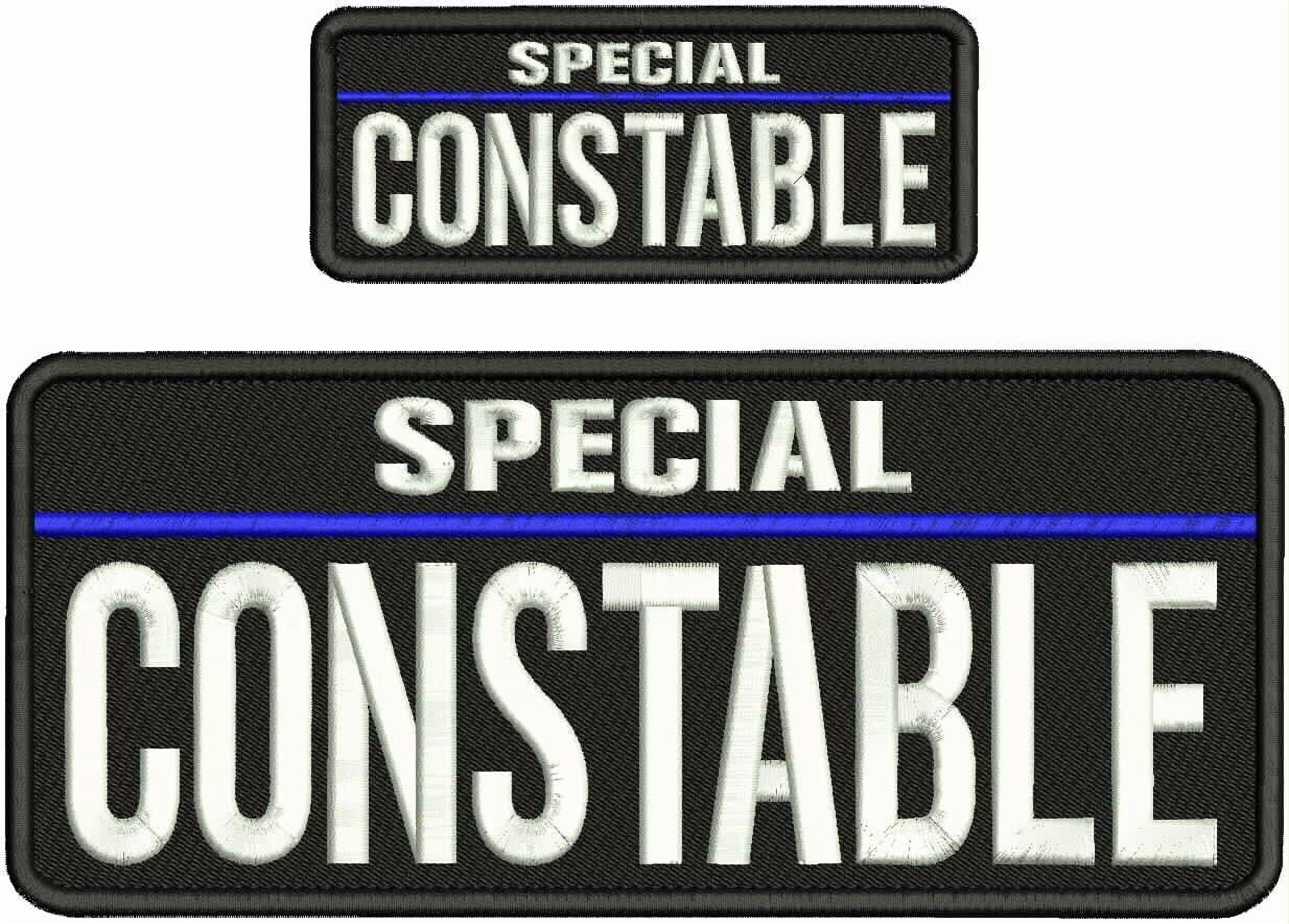 Special Patches Hook On Back Patches for Uniform for Special Constable Embroidery Patches 4X10 ...