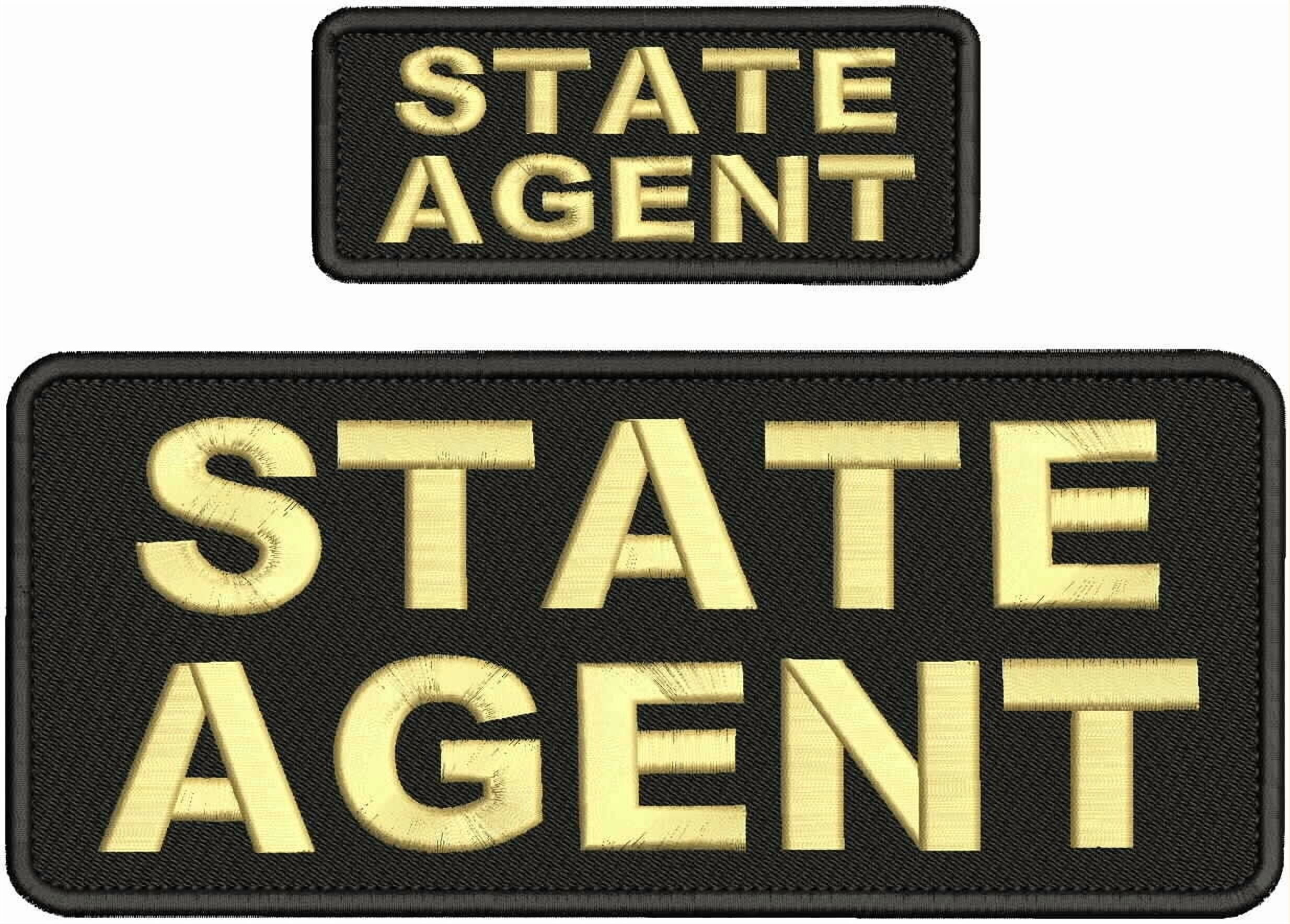 Special Patches Hook On Back Patches for Uniform for State Agent ...