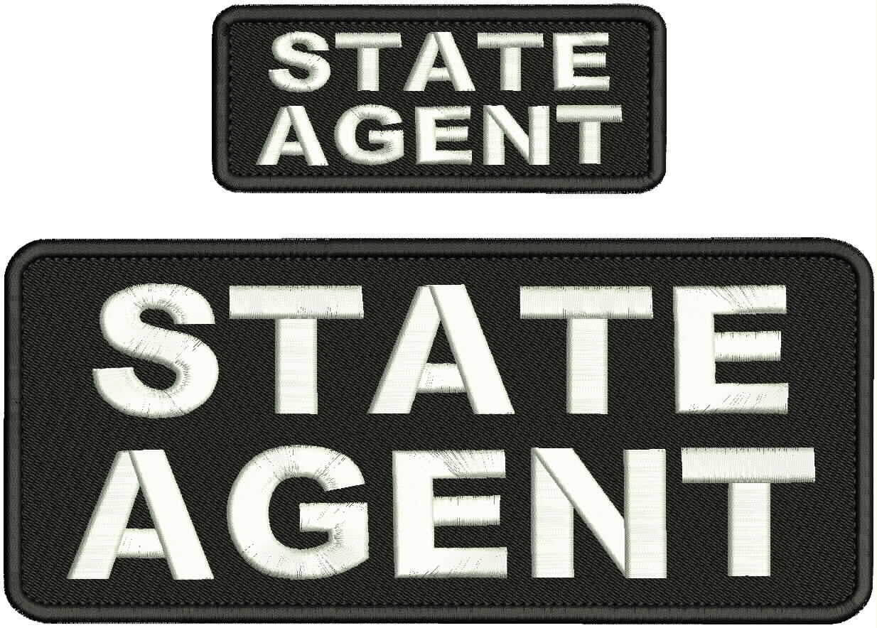 Special Patches Hook On Back Patches for Uniform for State Agent ...