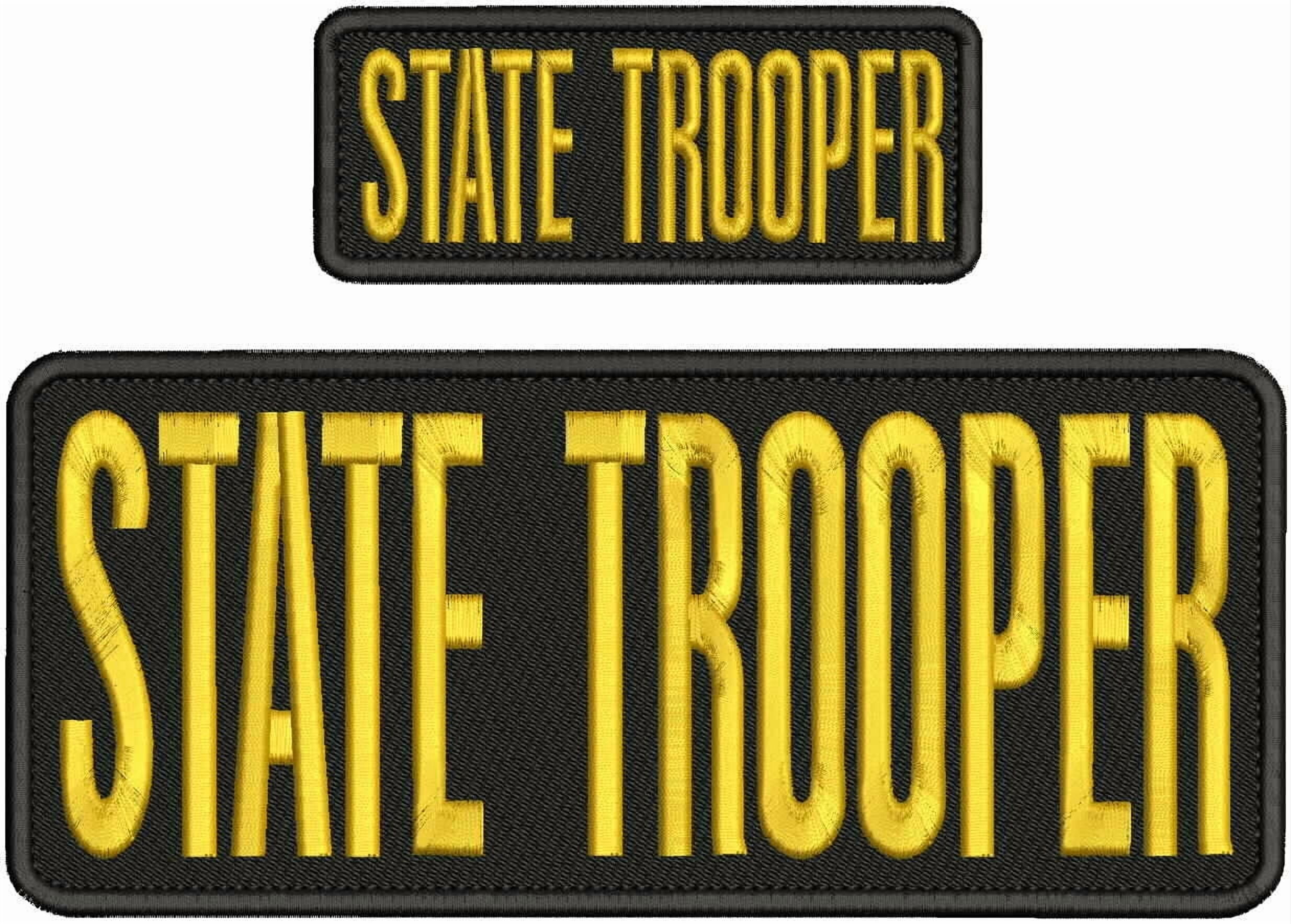 Special Patches Hook On Back Patches for Uniform for State Trooper ...