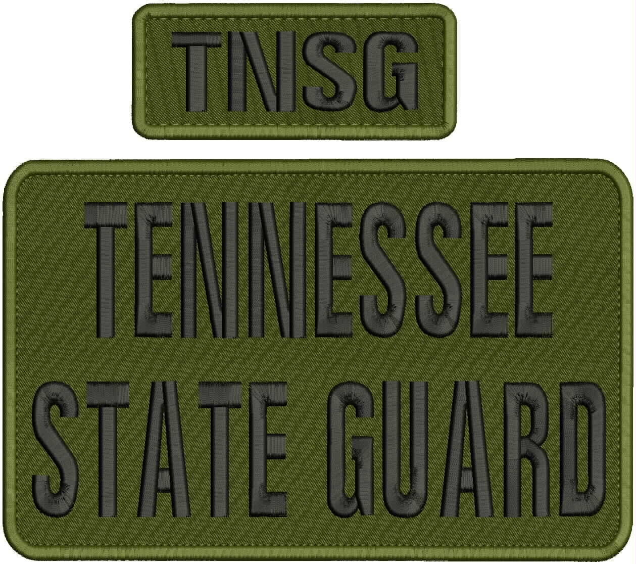 Special Patches Hook On Back Patches for Uniform for Tennessee State Guard Emb Patch 6X10 And ...