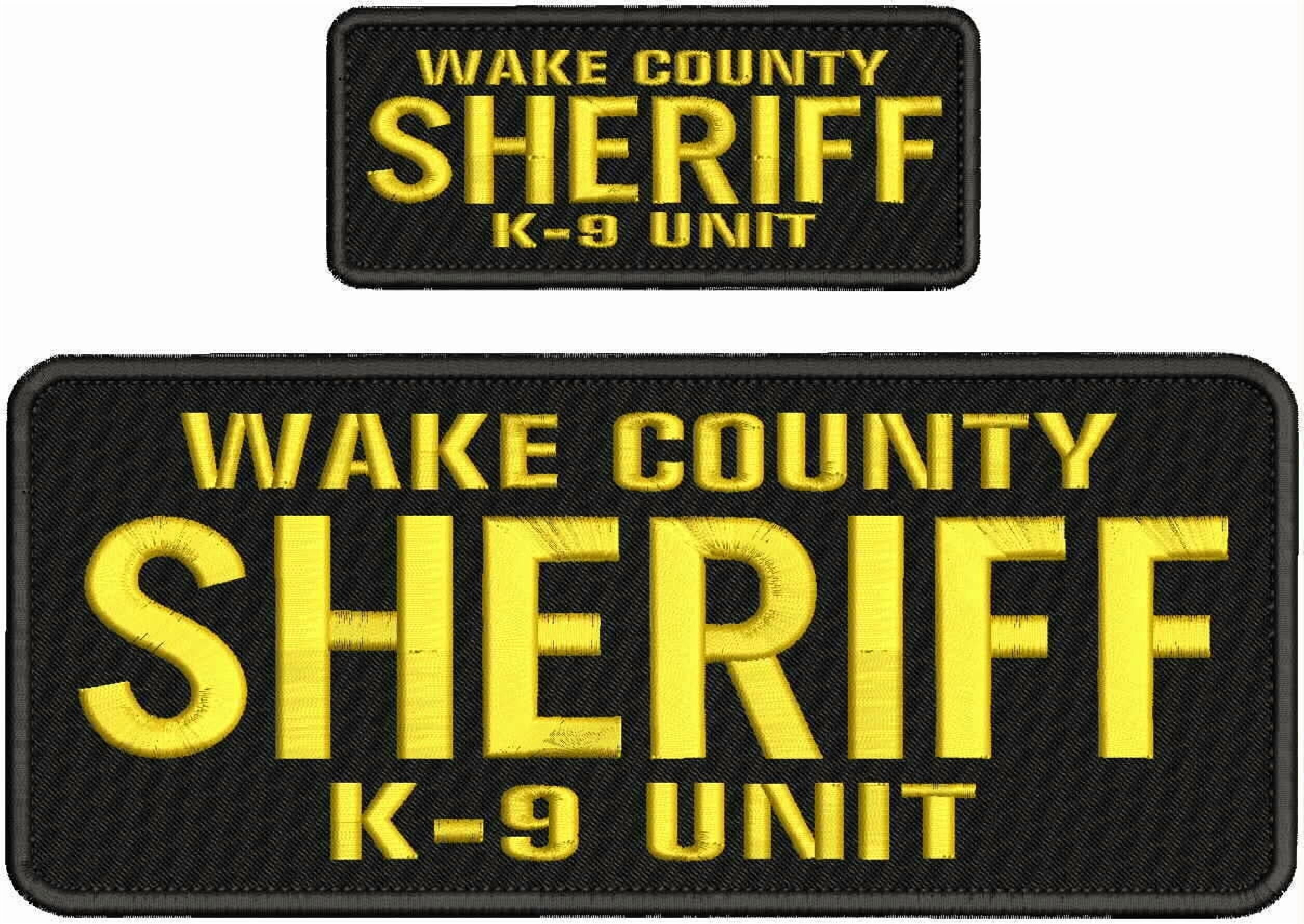 Special Patches Hook On Back Patches for Uniform for Wake C "Sheriff" K ...