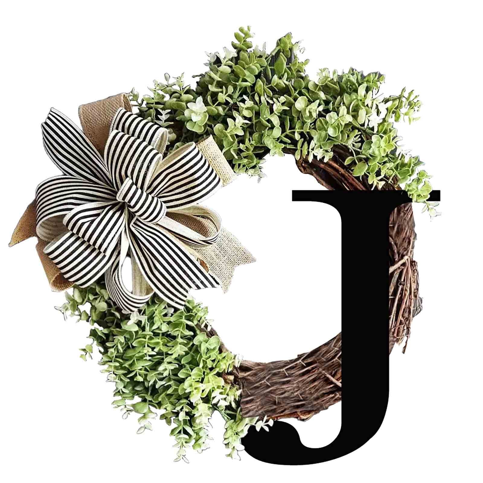 Special Price – Limited Time, 26 Letters Wreath Wall Decor, Hanging ...