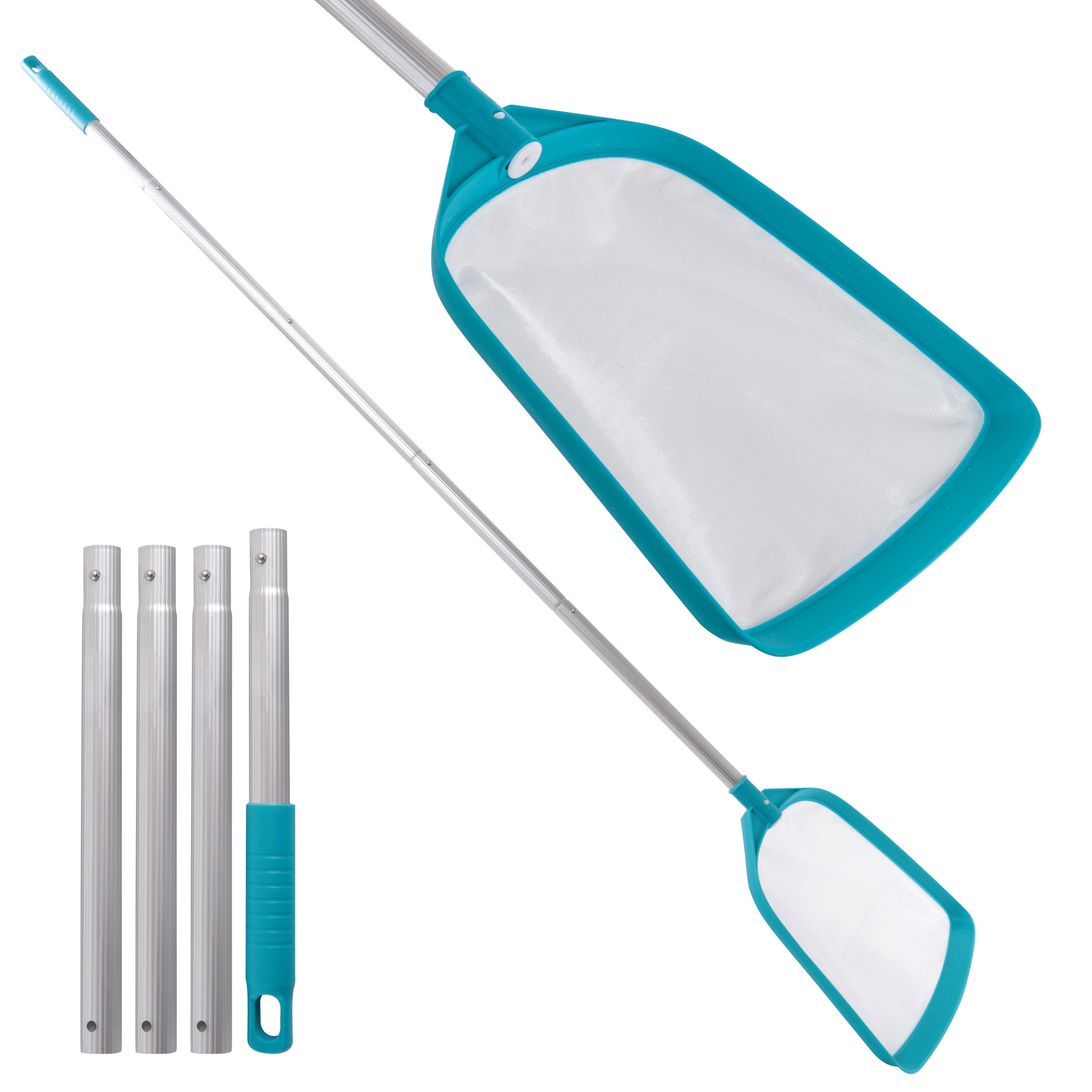 Professional Swimming Pool 6 Foot Leaf Skimmer Net with 5 Aluminum Pole ...