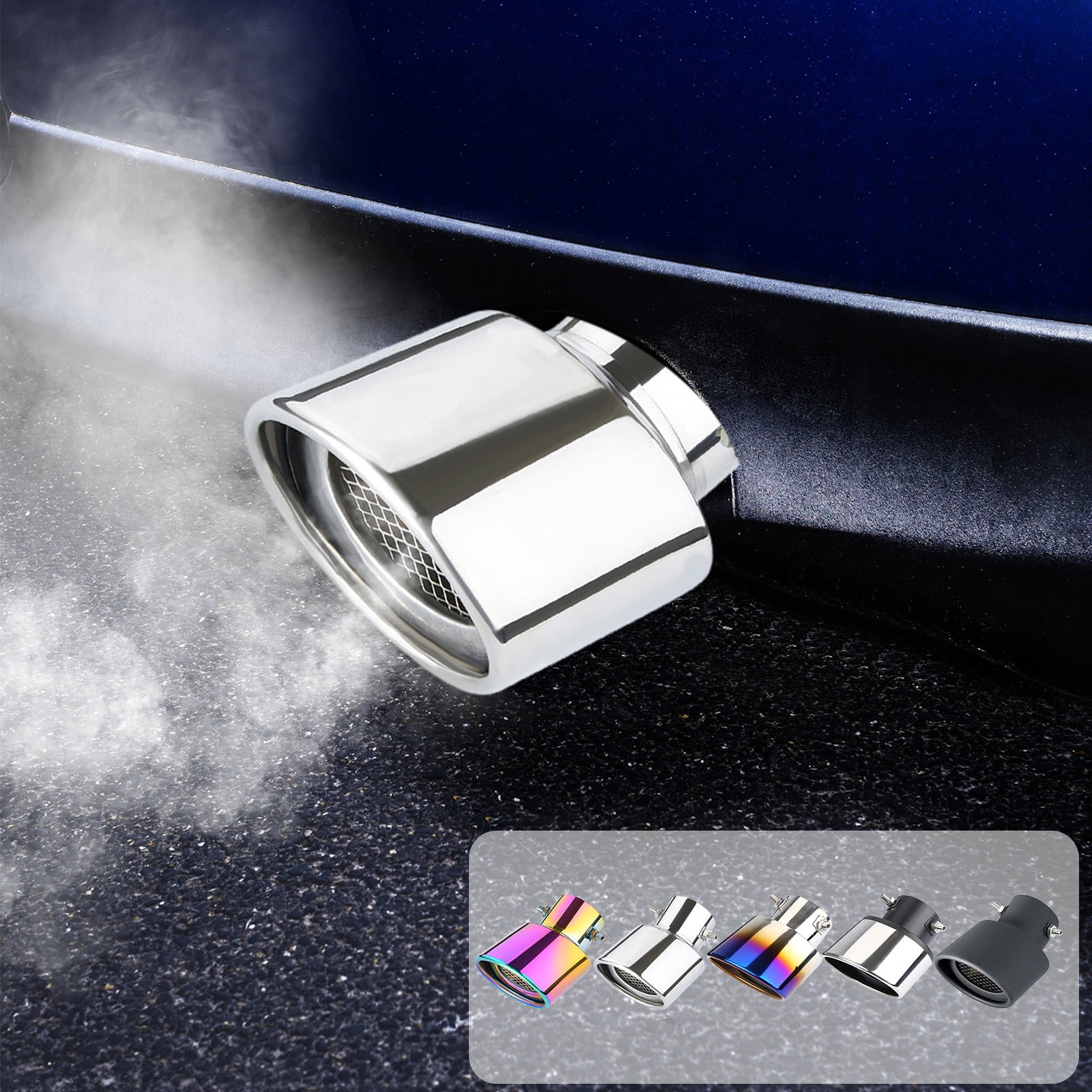 Special Price! Xiying Exhaust Tips Universal Stainless Steel Car ...