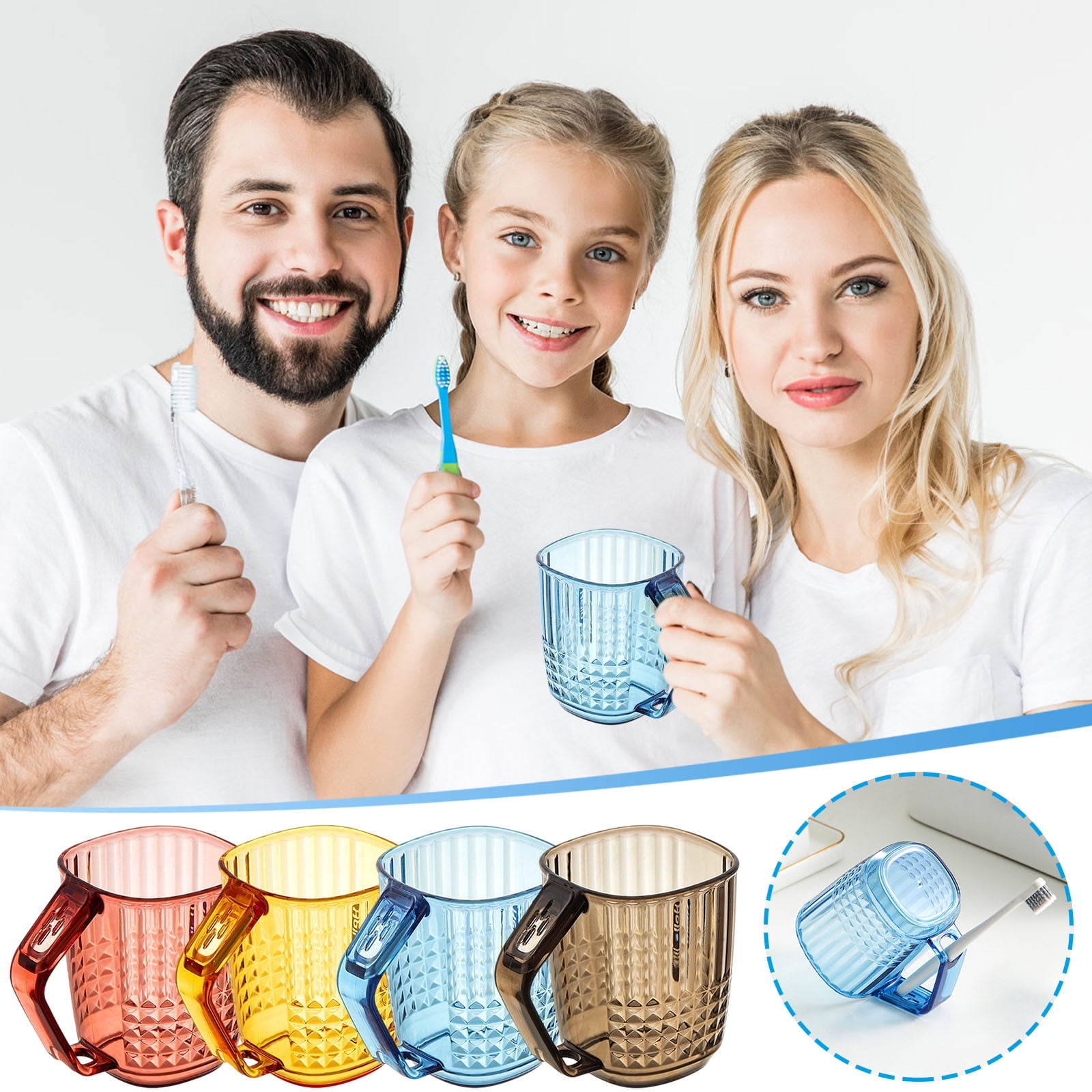 Special Savings, Clear Acrylic toothbrush Cup, Crystal Style, Large ...