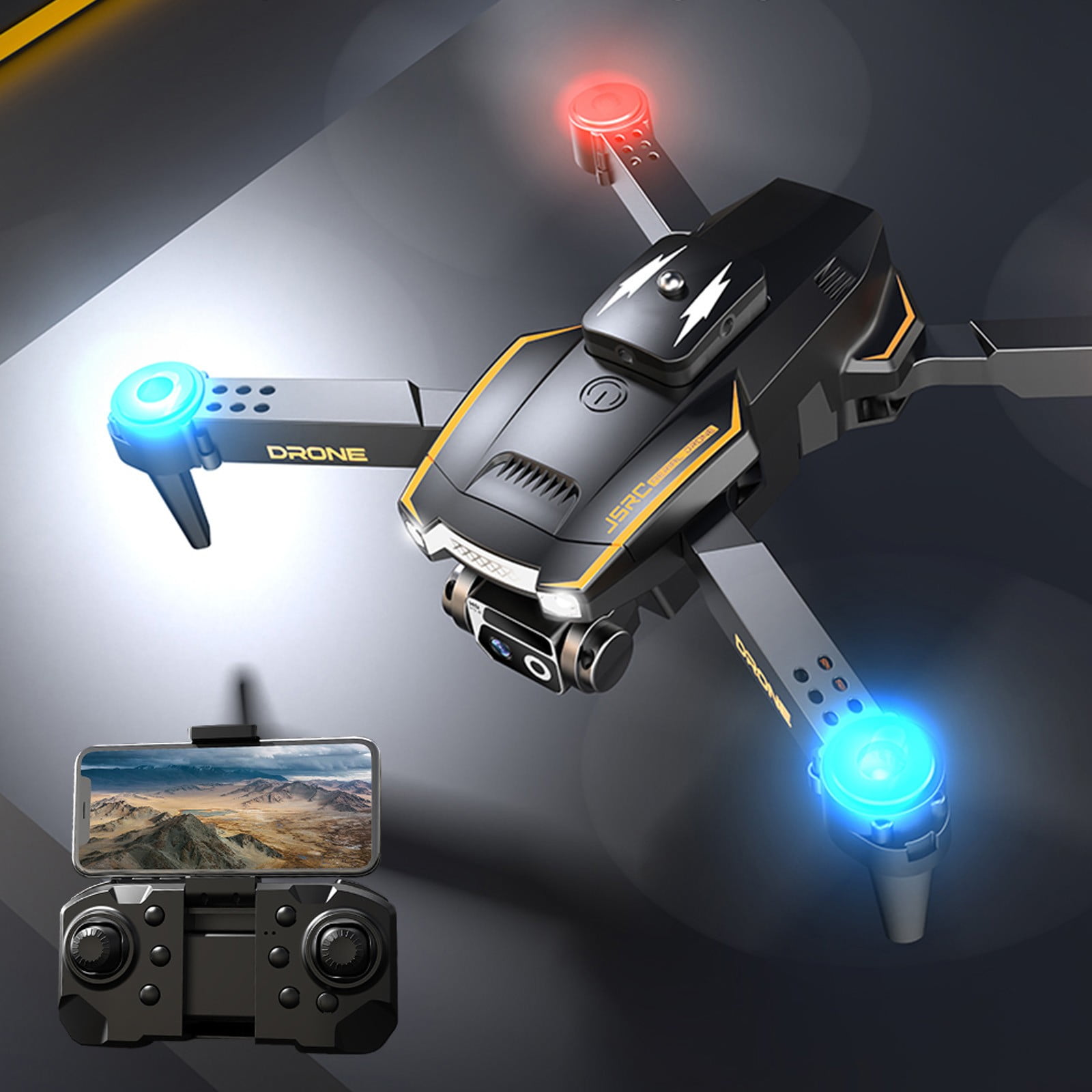 Special Savings, Foldable FPV Drone with Electronic Regulation, Dual ...