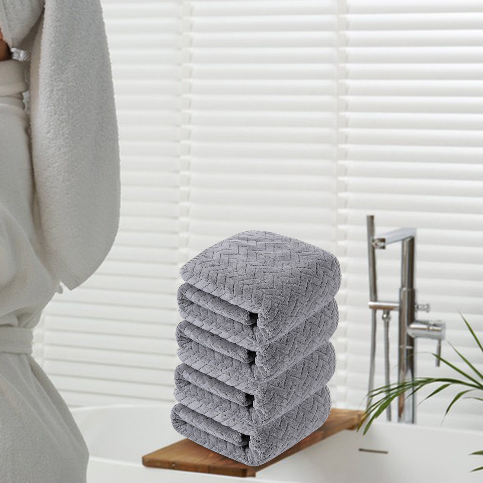 Special Savings, Velvet Bath Towel, Soft Daily Towel, High Absorbency ...