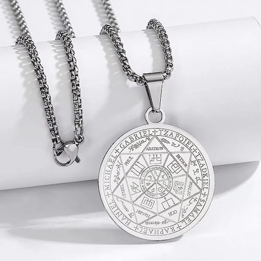 Special Seal of The 7 Archangels Pendant Necklaces for Men Seal of ...
