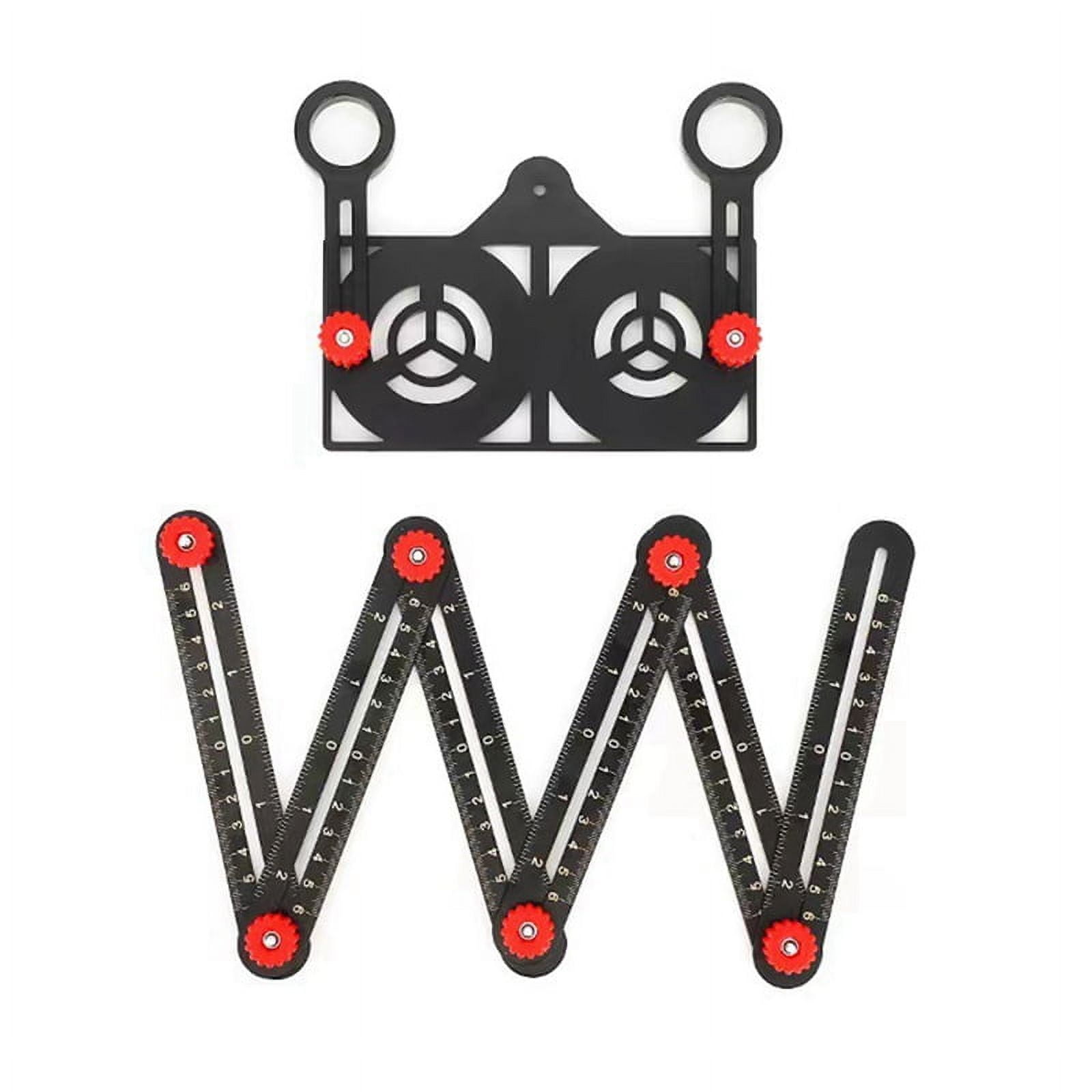 Special-Shaped Measuring Ruler Six-Fold Punch Locator Folding ...