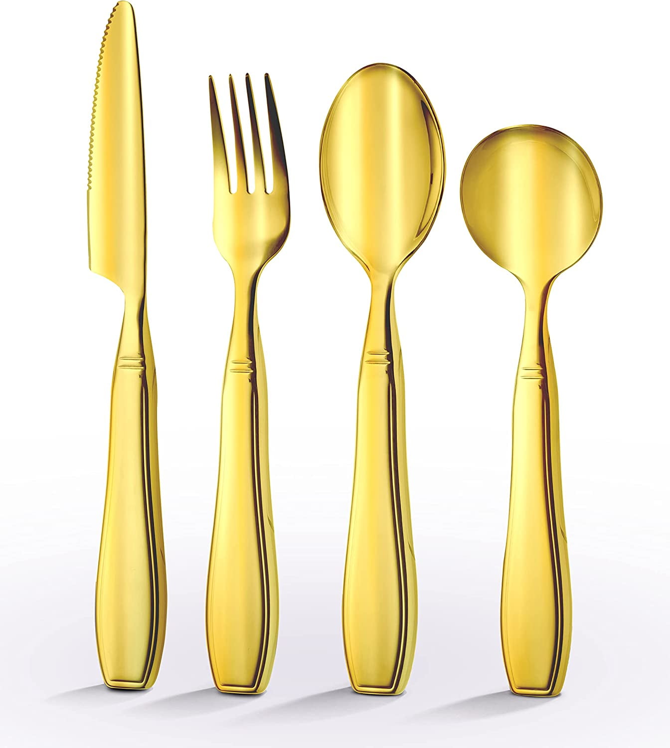 Special Supplies Adaptive Utensils 4-Piece Set - Weighted for Hand ...