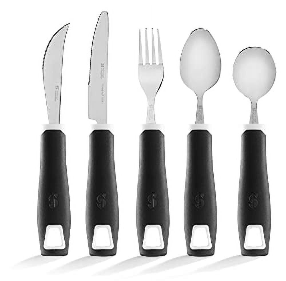 Special Supplies Adaptive Utensils Set, Comfortable Grip for Tremors ...