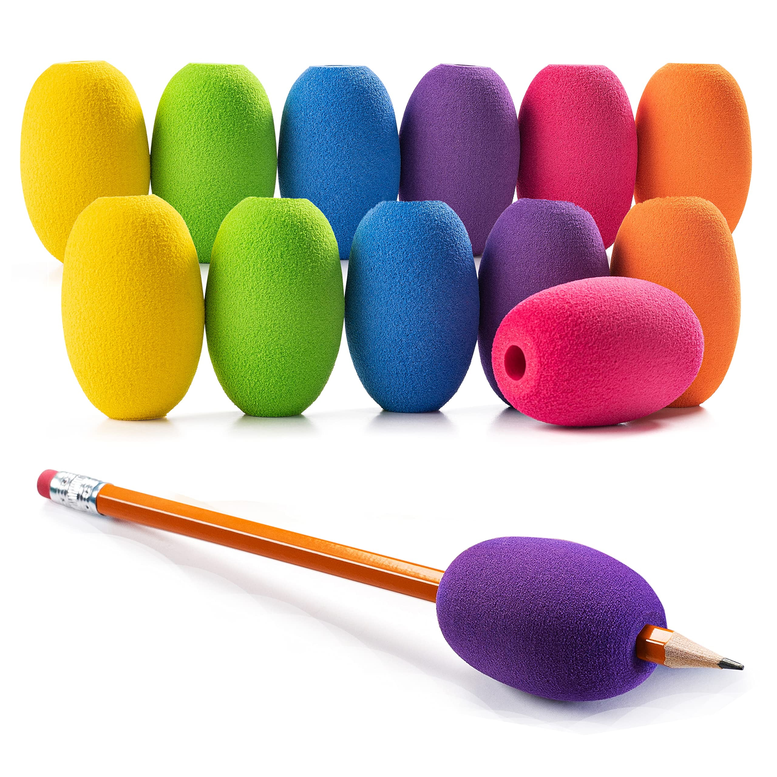 Special Supplies Egg Pen-Pencil Grips for Kids and Adults Colorful ...