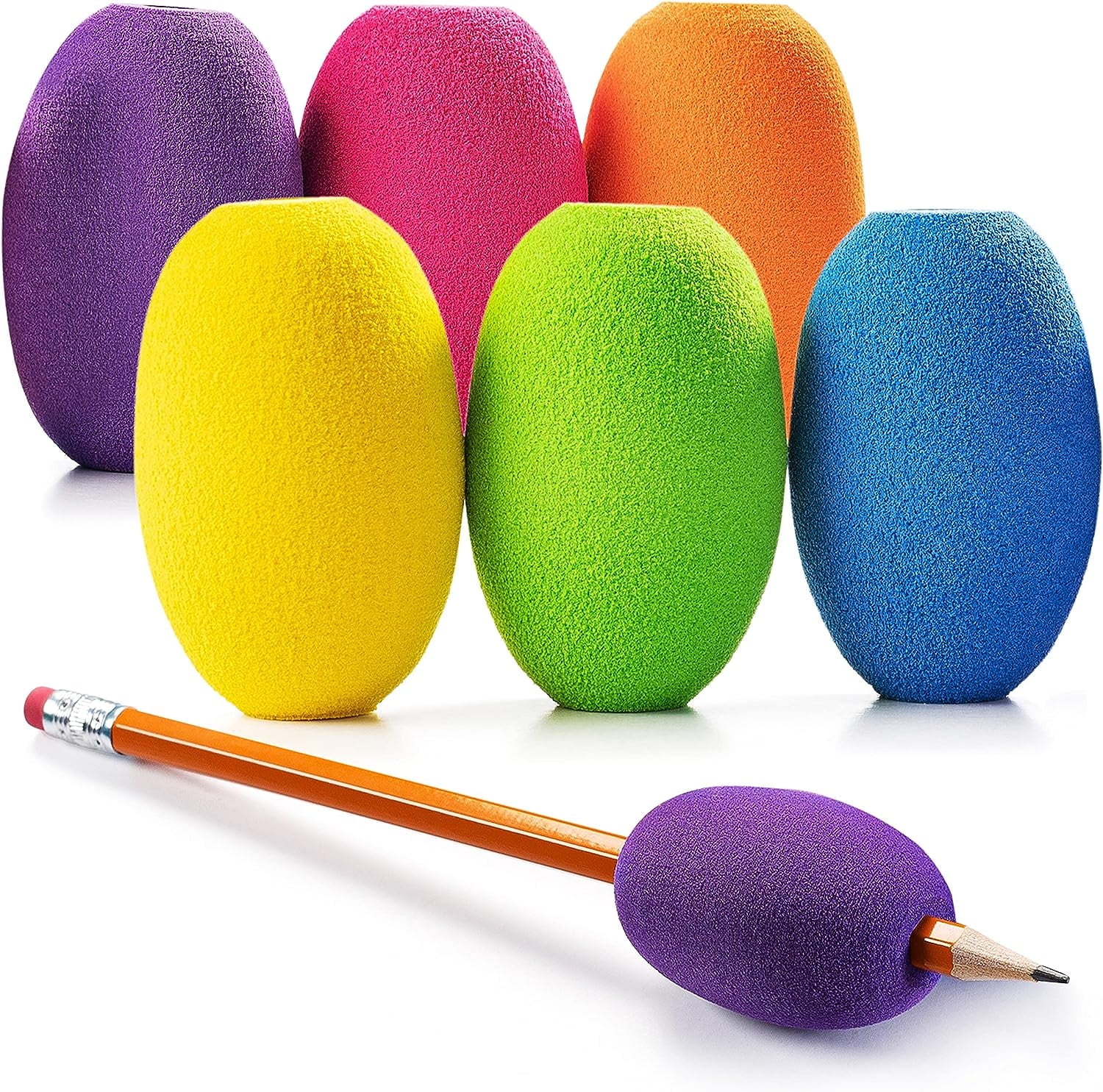 Special Supplies Soft Foam Egg Pencil Grips for Kids and Adults ...