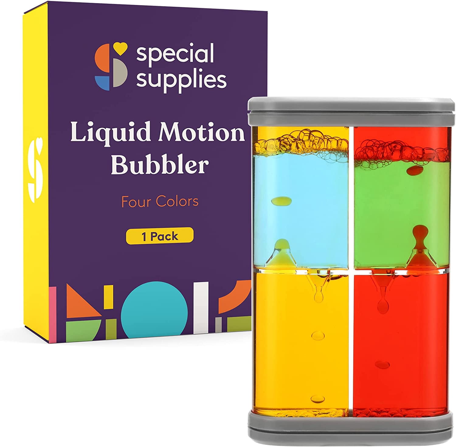 Special Supplies Kids Liquid Motion Bubbler Toy, Hourglass Timer ...
