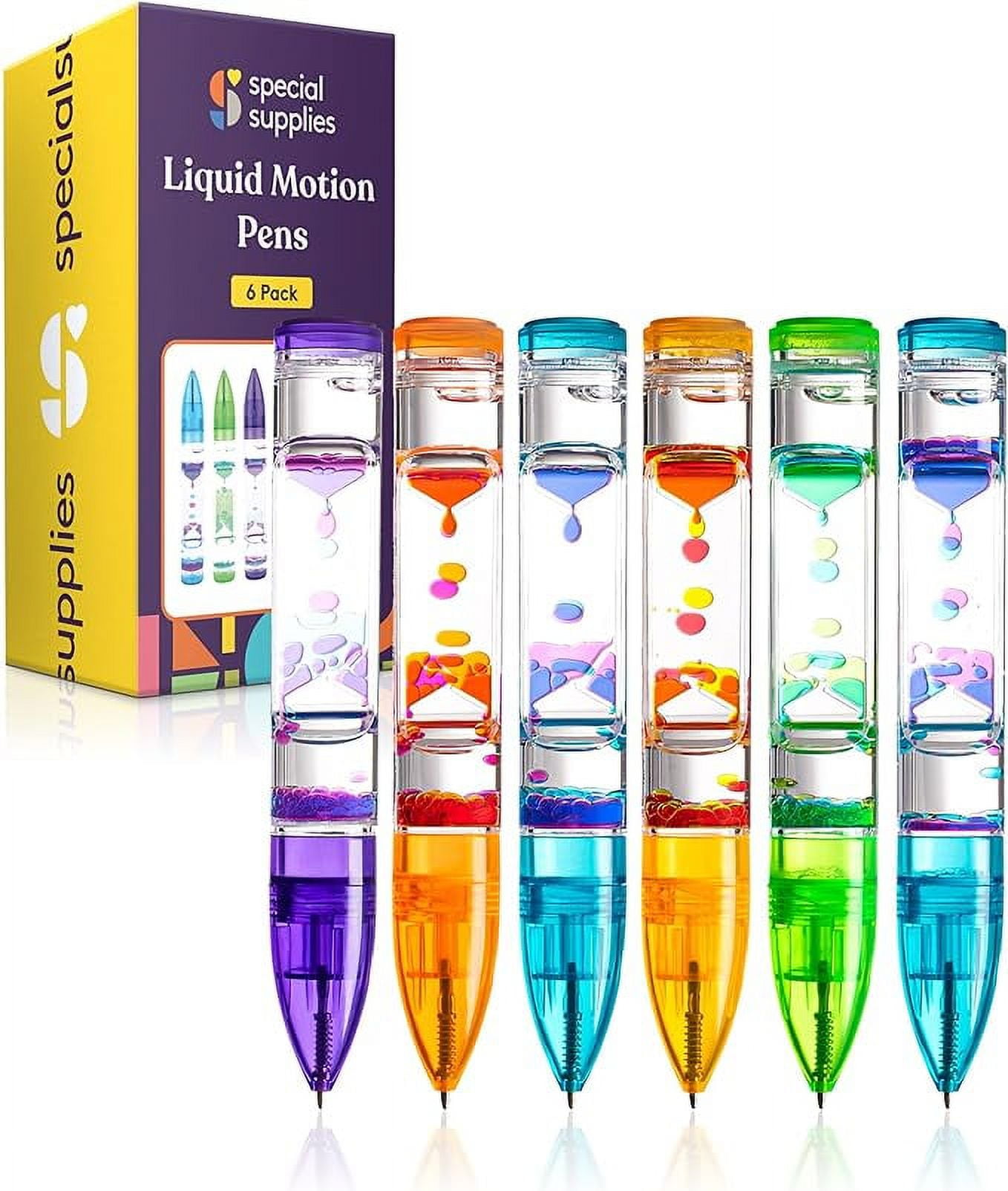 Special Supplies Liquid Motion Bubbler Toy Cool Pens 6-Pack Colorful ...