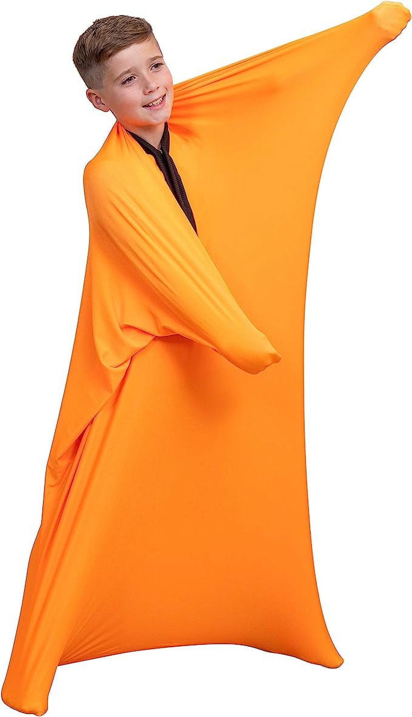 Special Supplies Orange Sensory Body Sock Full-Body Wrap to Relieve ...