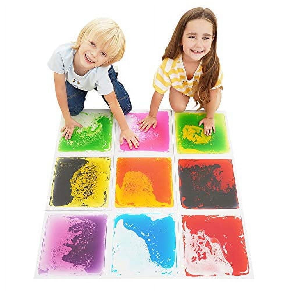 Special Supplies Square Liquid Floor Tiles for Kids, Sensory Activity ...