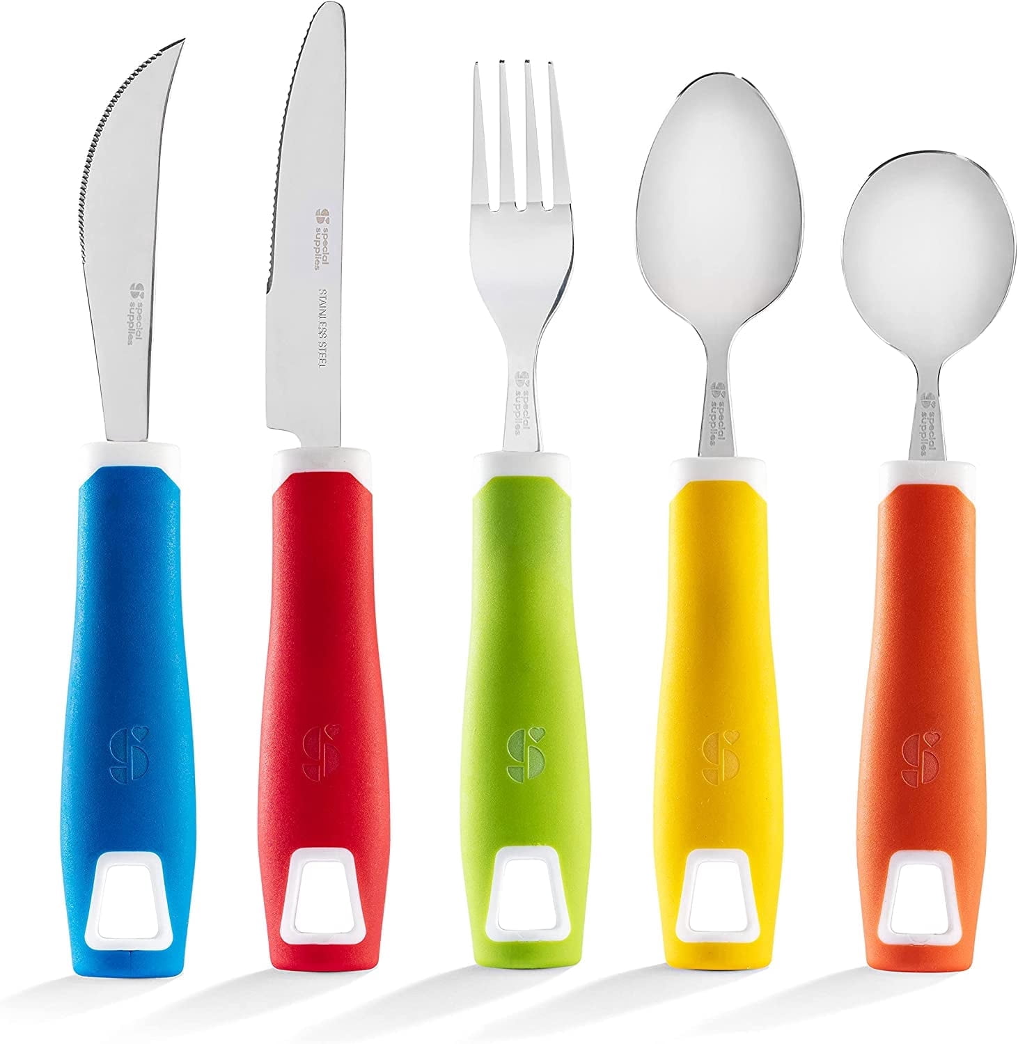 Special Supplies Adaptive Utensils 5-Piece Set, Handles - Walmart.com
