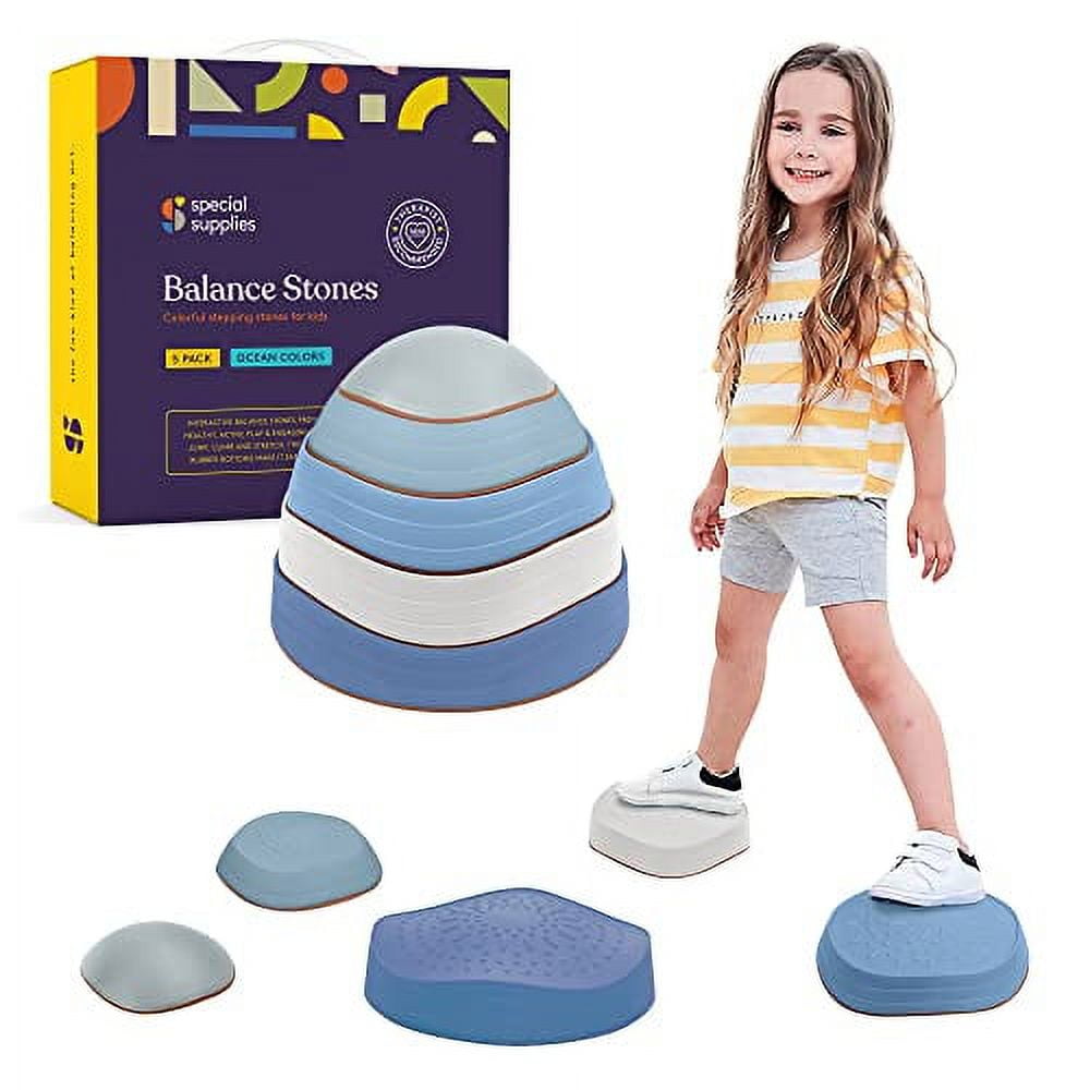 Special Supplies Kids' Balance Stepping Stones, 5 Blocks for Indoor ...
