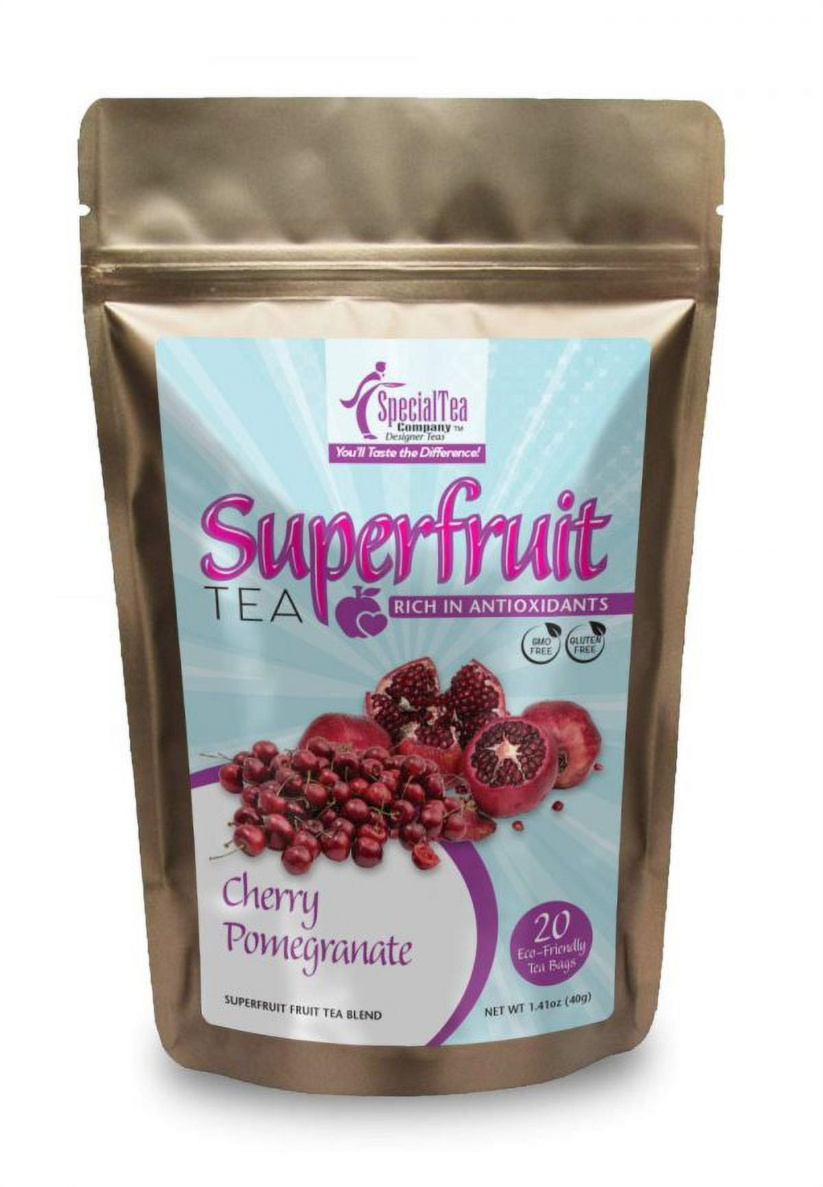 Special Tea Cherry Pomegrante Fruit Tea Blend, 20 Tea Bags - Walmart.com