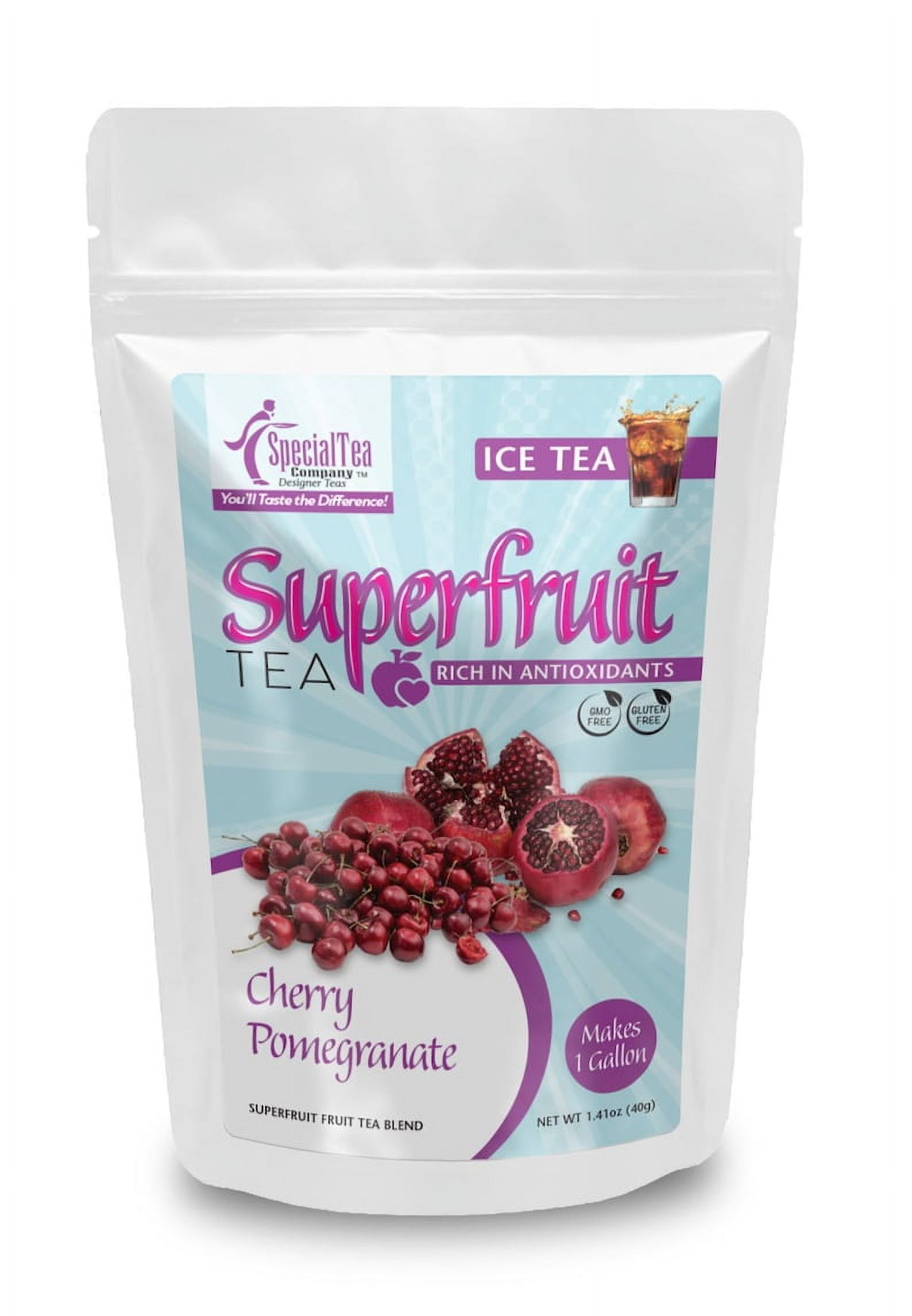 Special Tea Cherry, Pomegrante Fruit Tea Blend Iced Tea Makes 1 Gallon ...