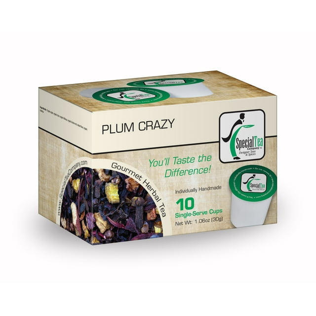 Special Tea Crazy Plum & Cloves Fruit Herbal Tea, 10 ct Single Serve ...