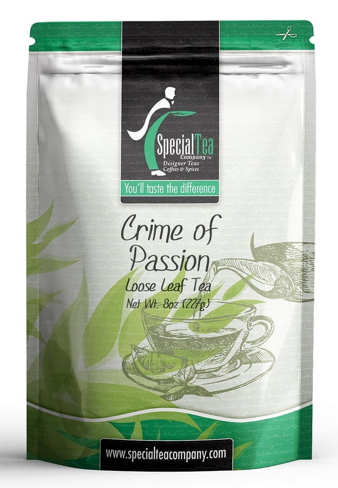 Special Tea Crime of Passion Green Tea, Loose Leaf 8 oz - Walmart.com