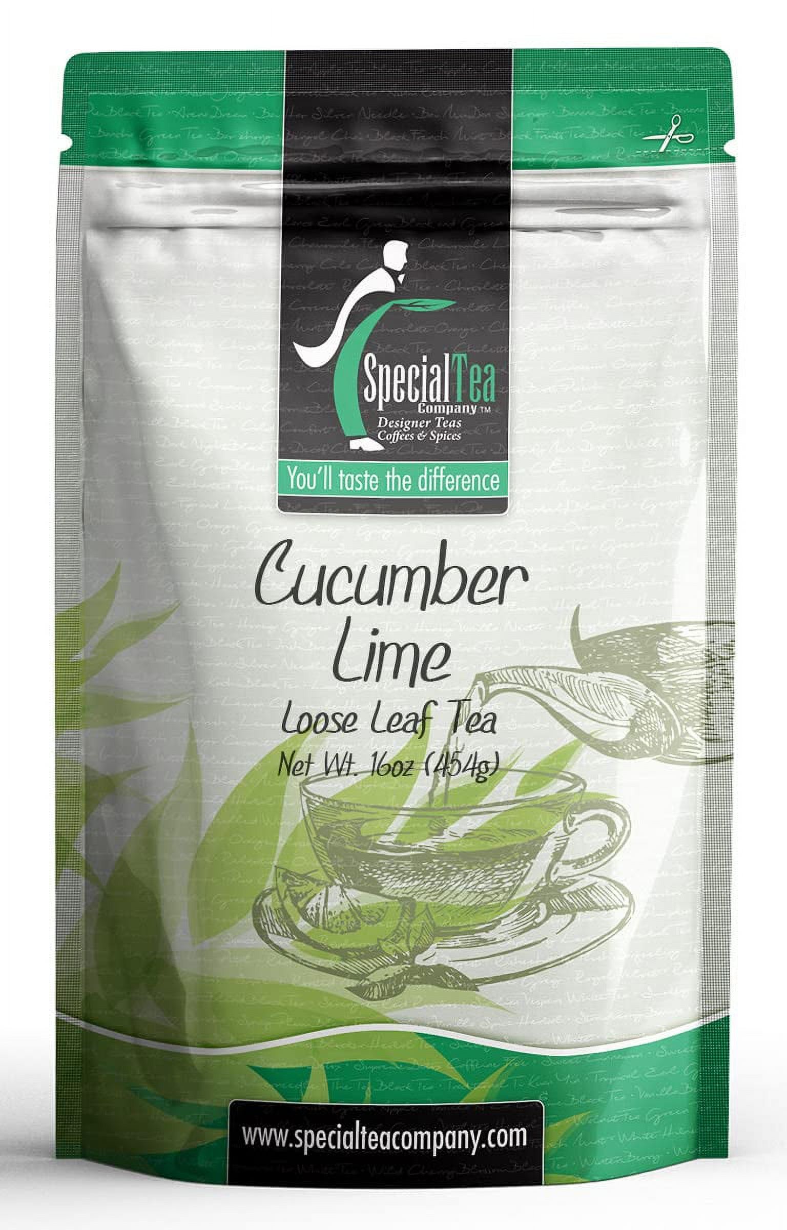 Special Tea Cucumber Lime Oolong Tea, Loose Leaf 16 oz - Walmart.com