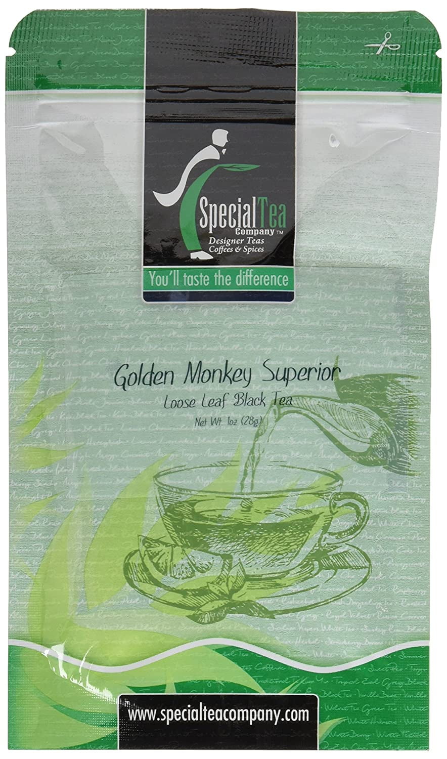 Special Tea Golden Monkey Superior Organic Black Tea, 1 oz. Sampler ...