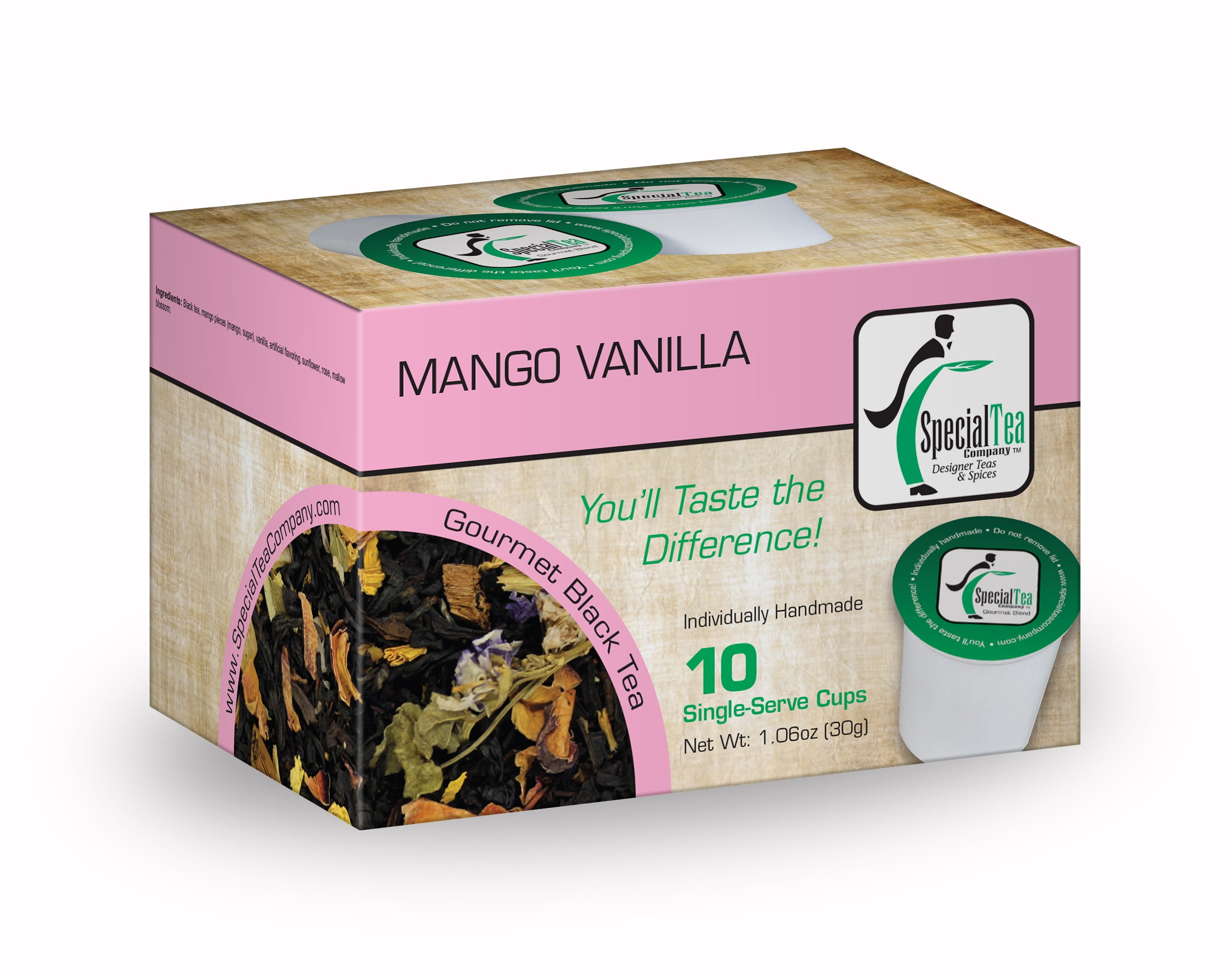 Special Tea Mango Vanilla Black Tea Single Serve Cups - Walmart.com