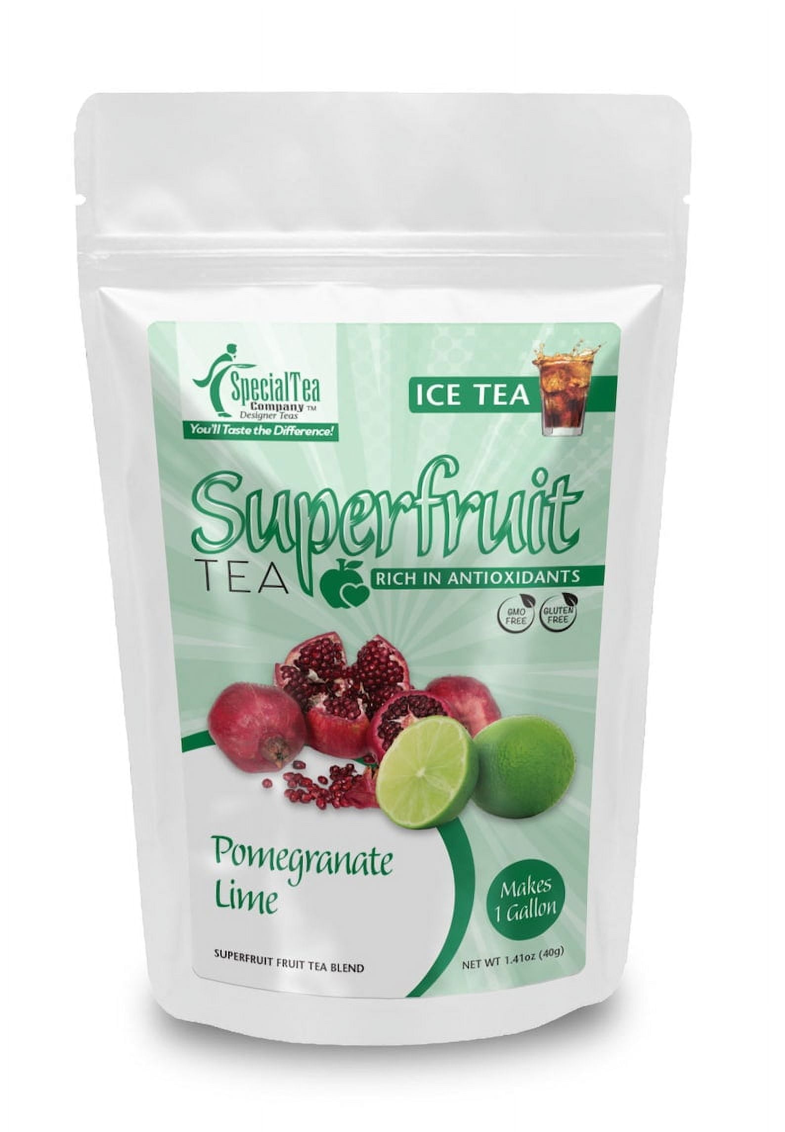 Special Tea Pomegranate, Lime Fruit Tea Blend Iced Tea Makes 1 Gallon ...