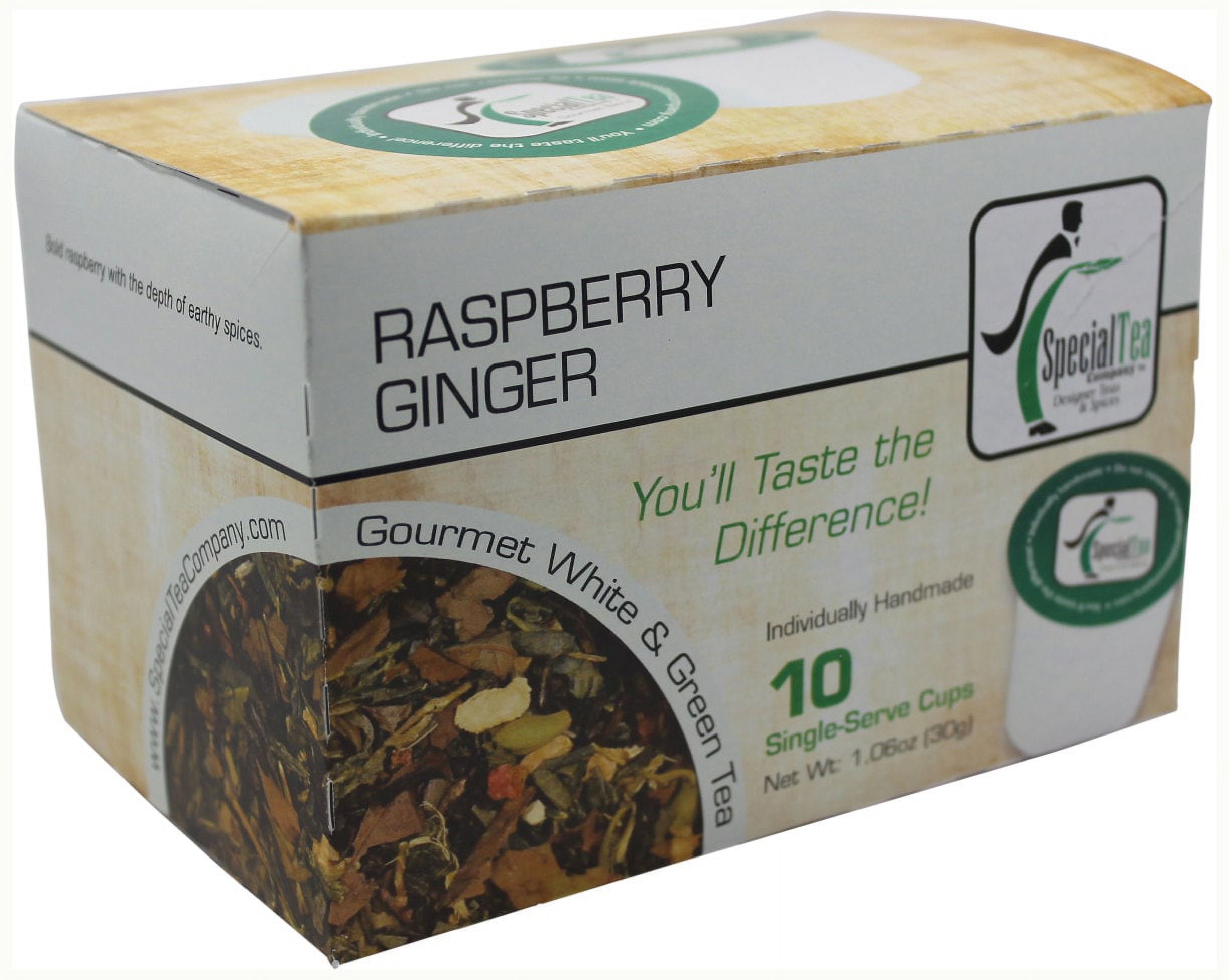Special Tea Raspberry Ginger White Tea Single Serve Cups - Walmart.com