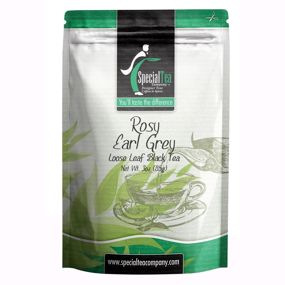 Special Tea Rosy Earl Grey Black Tea, Loose Leaf, 3 oz - Walmart ...