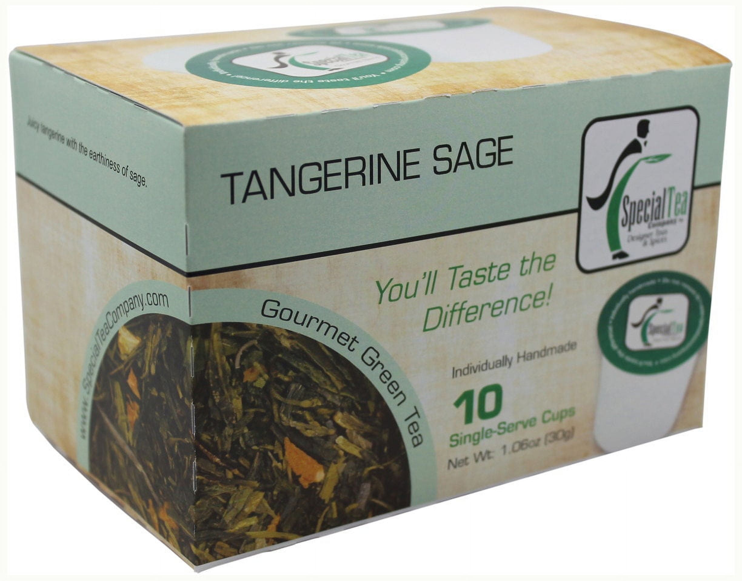 Special Tea Tangerine Sage Green Tea Single Serve Cups - Walmart.com
