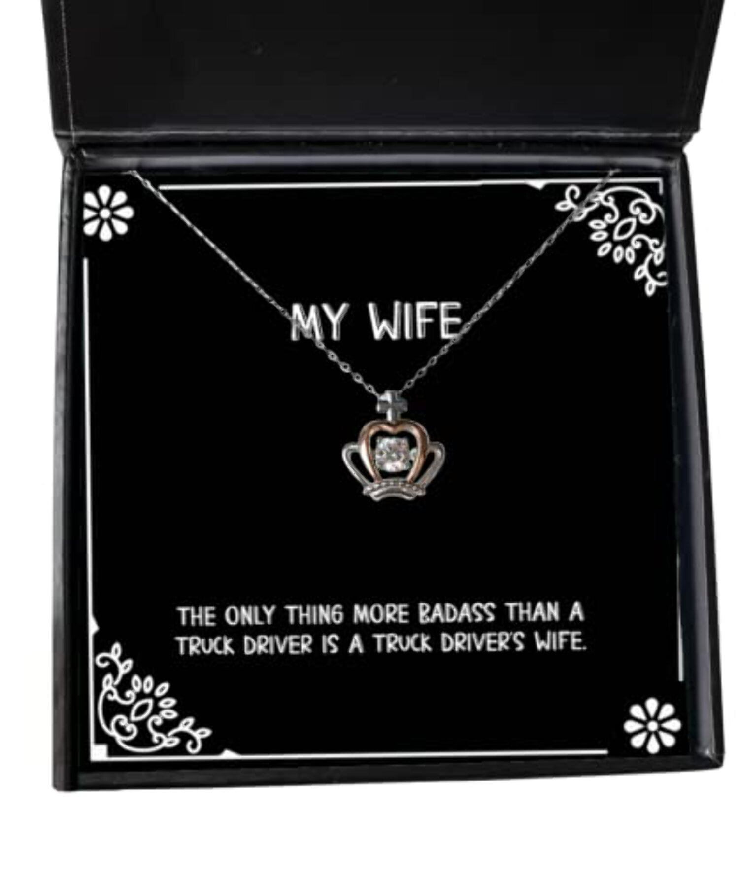 Special Wife Crown Pendant Necklace, The Only Thing More Badass Than a ...