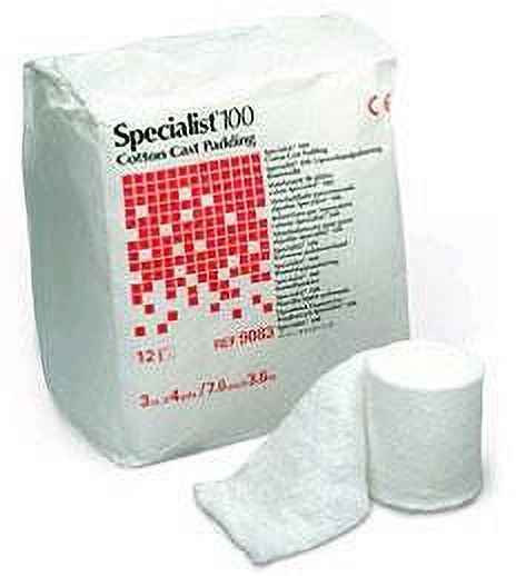 Specialist 100 White Cotton Undercast Cast Padding, 4 Inch x 4 Yard ...