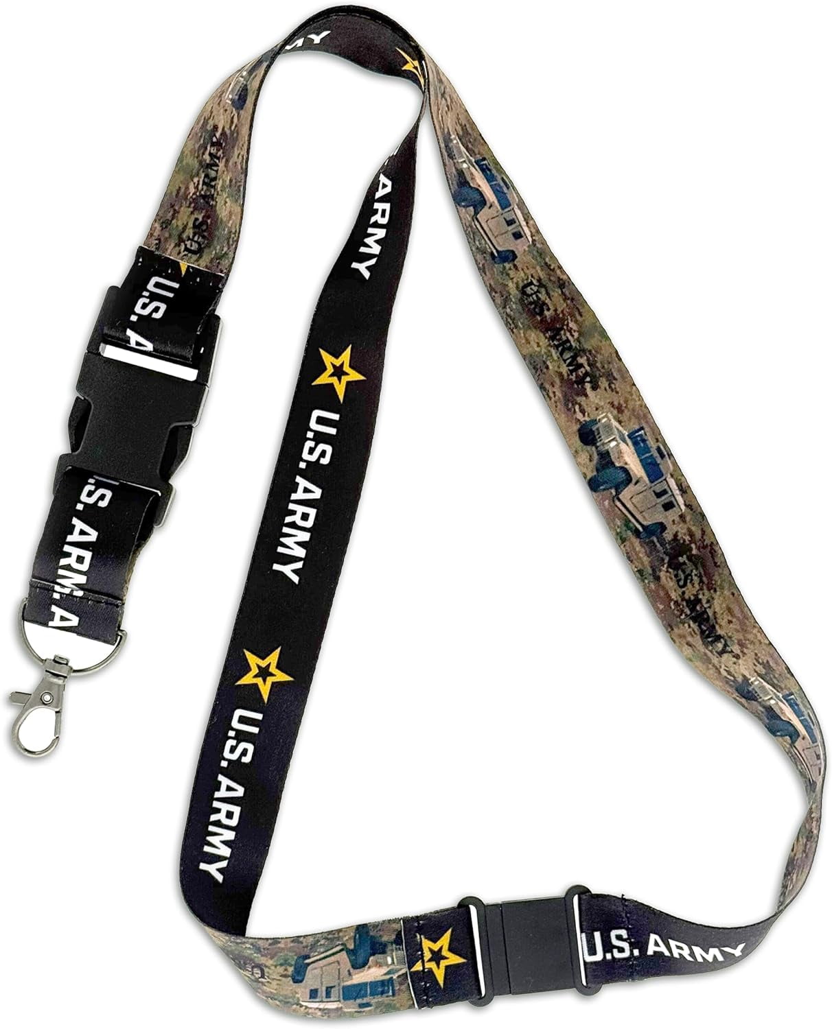 Specialist ID 2 Pack - Army Camo Lanyards with Detachable Buckle for ID ...