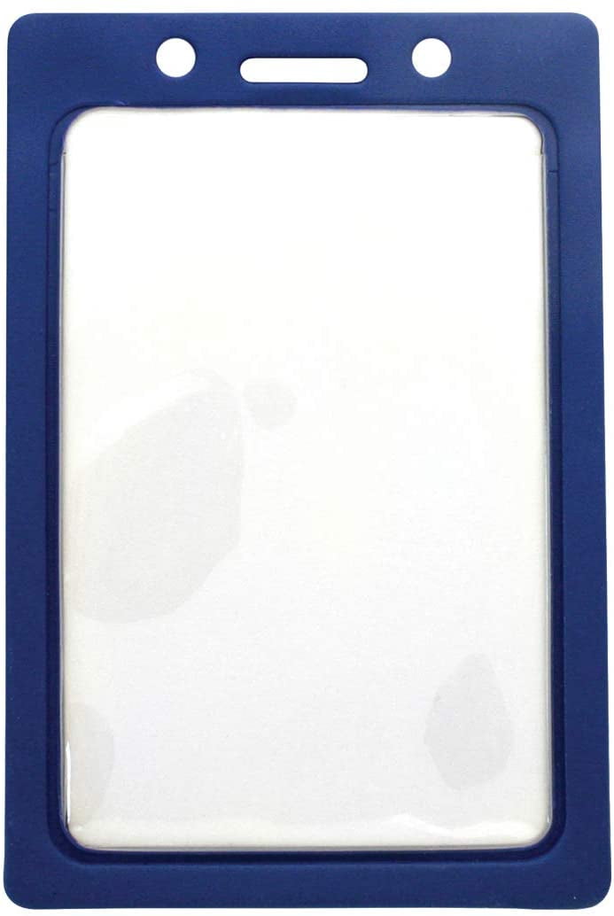 Specialist ID - Vertical Color-Frame Badge Holder, Bulk 100 Pack (Blue ...