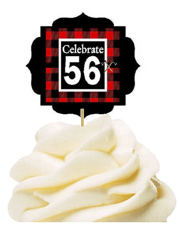Specially Crafted 56th Birthday / Anniversary LumberJack Buffalo Plaid ...