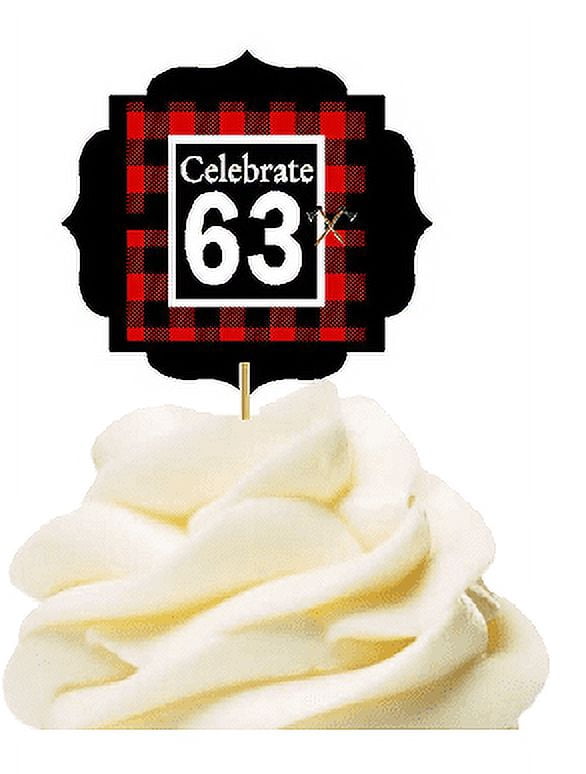 Specially Crafted 63rd Birthday / Anniversary LumberJack Buffalo Plaid ...