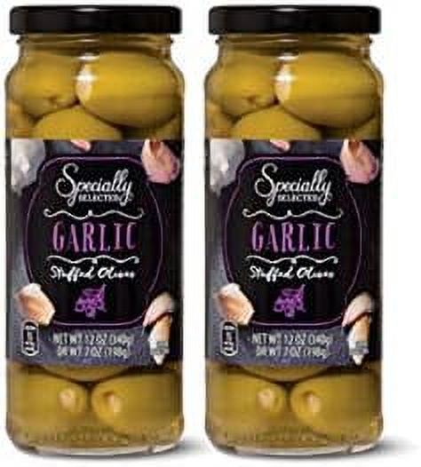 Specially Selected Garlic Stuffed Queen Olives - 2 Count (7 oz ...