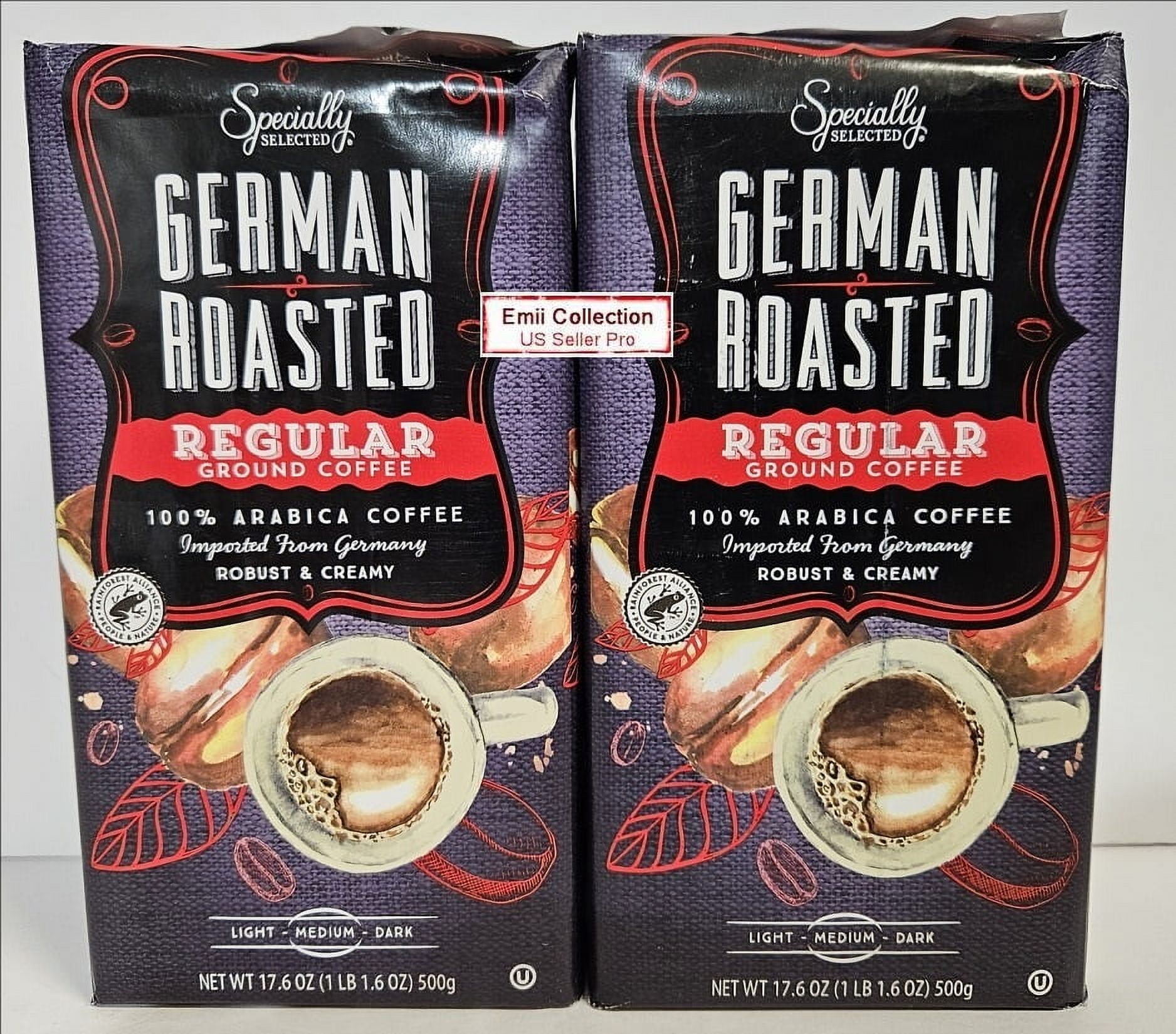 Specially Selected German Roasted Regular Ground Coffee 17.6oz 500g (2 ...