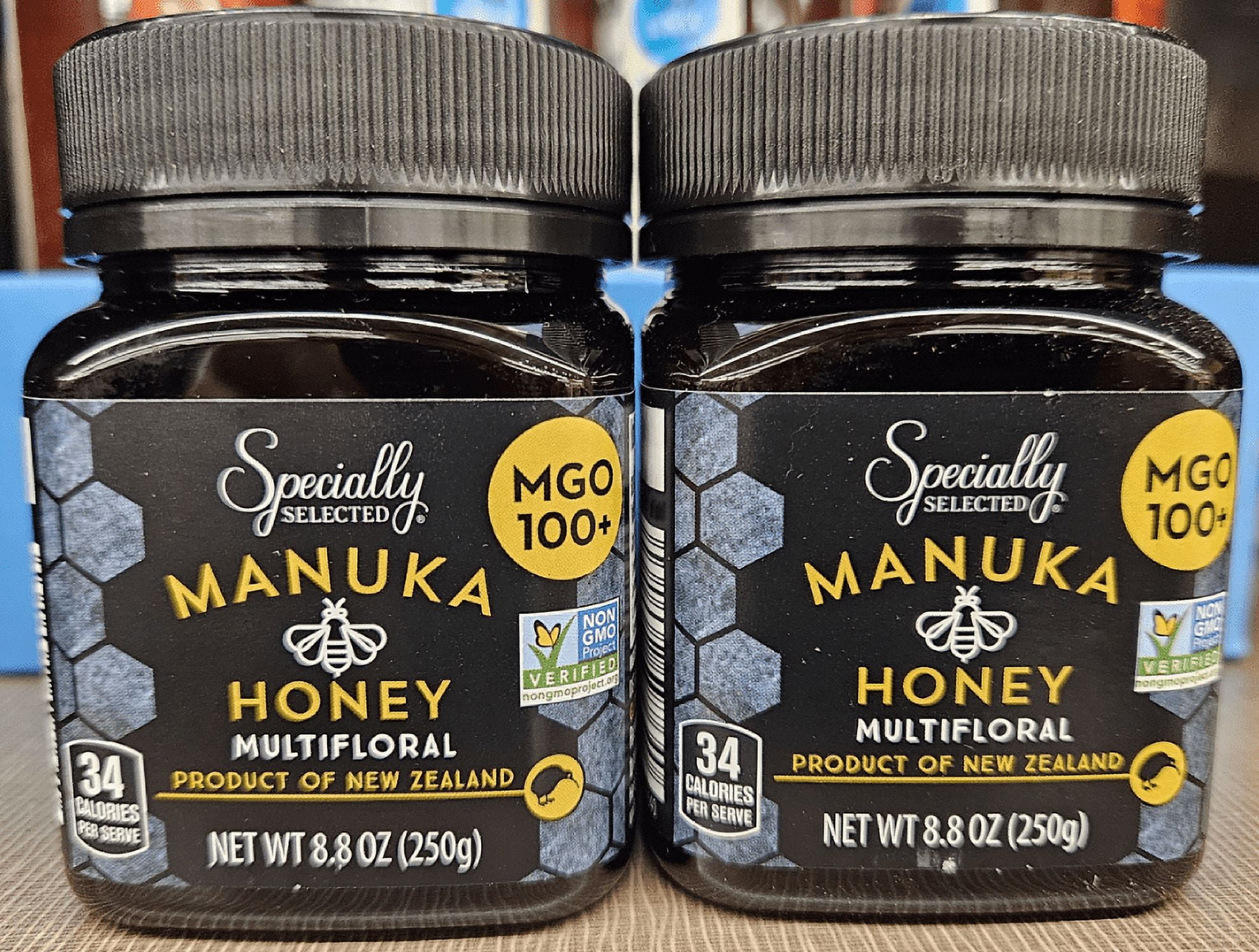 Specially Selected NON-GMO MGO 100+ Manuka Honey Multifloral 8.8oz 250g ...