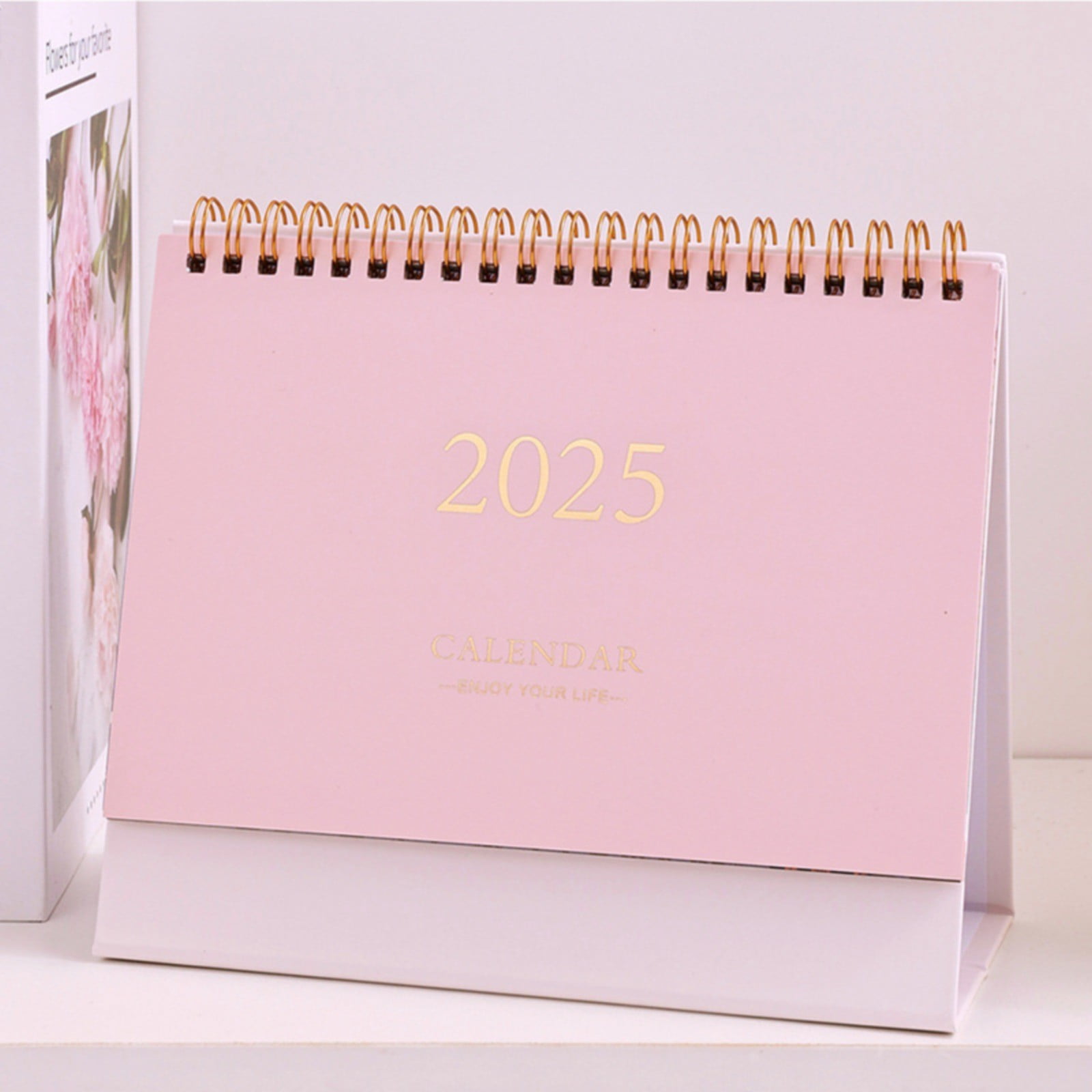 Specialoffer！2025 Desktop Calendar Stand Up Desktop Year Calendar Table ...