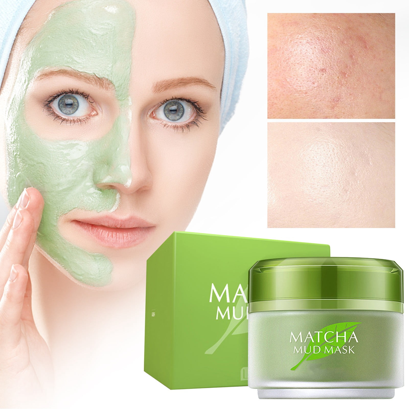Specialoffer ! Green Tea Matcha Facial Mud Blackheads Wrinkles ...
