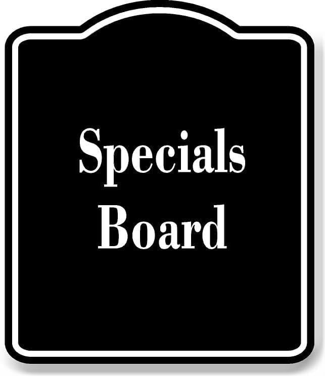 Specials Board BLACK Aluminum Composite Sign 15''x18'' - Walmart.com